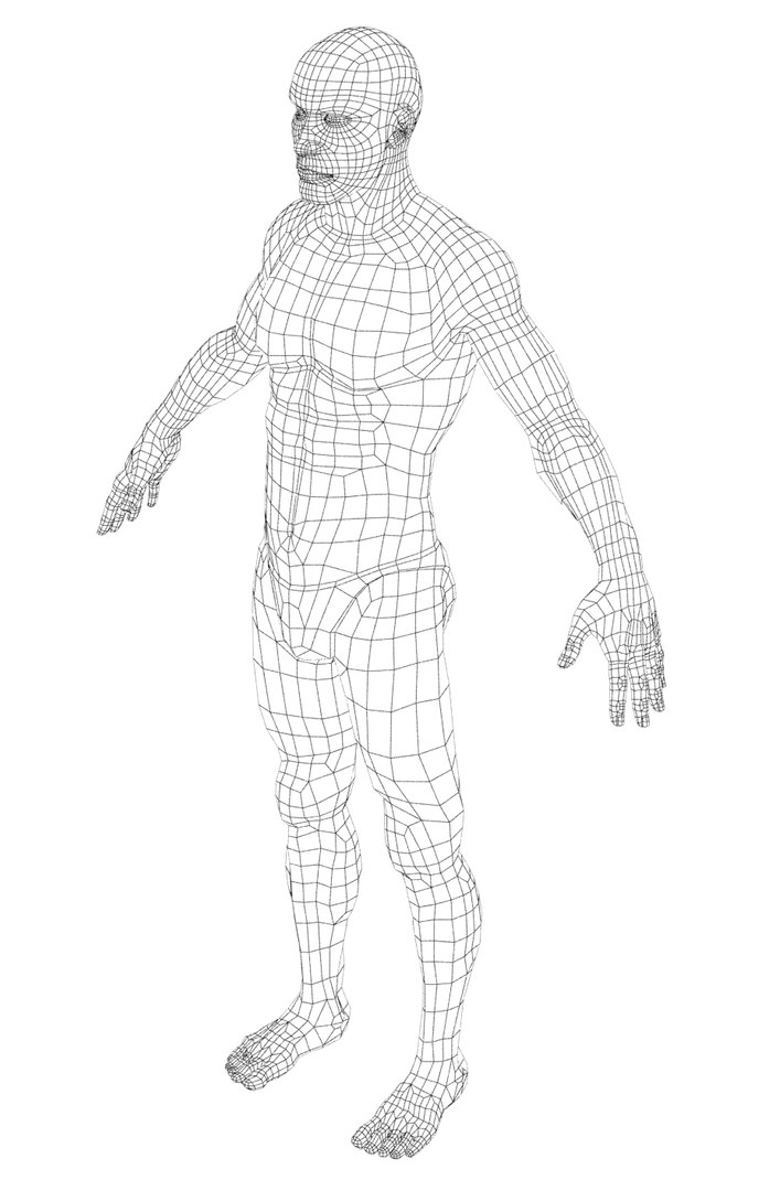 3d model basic male