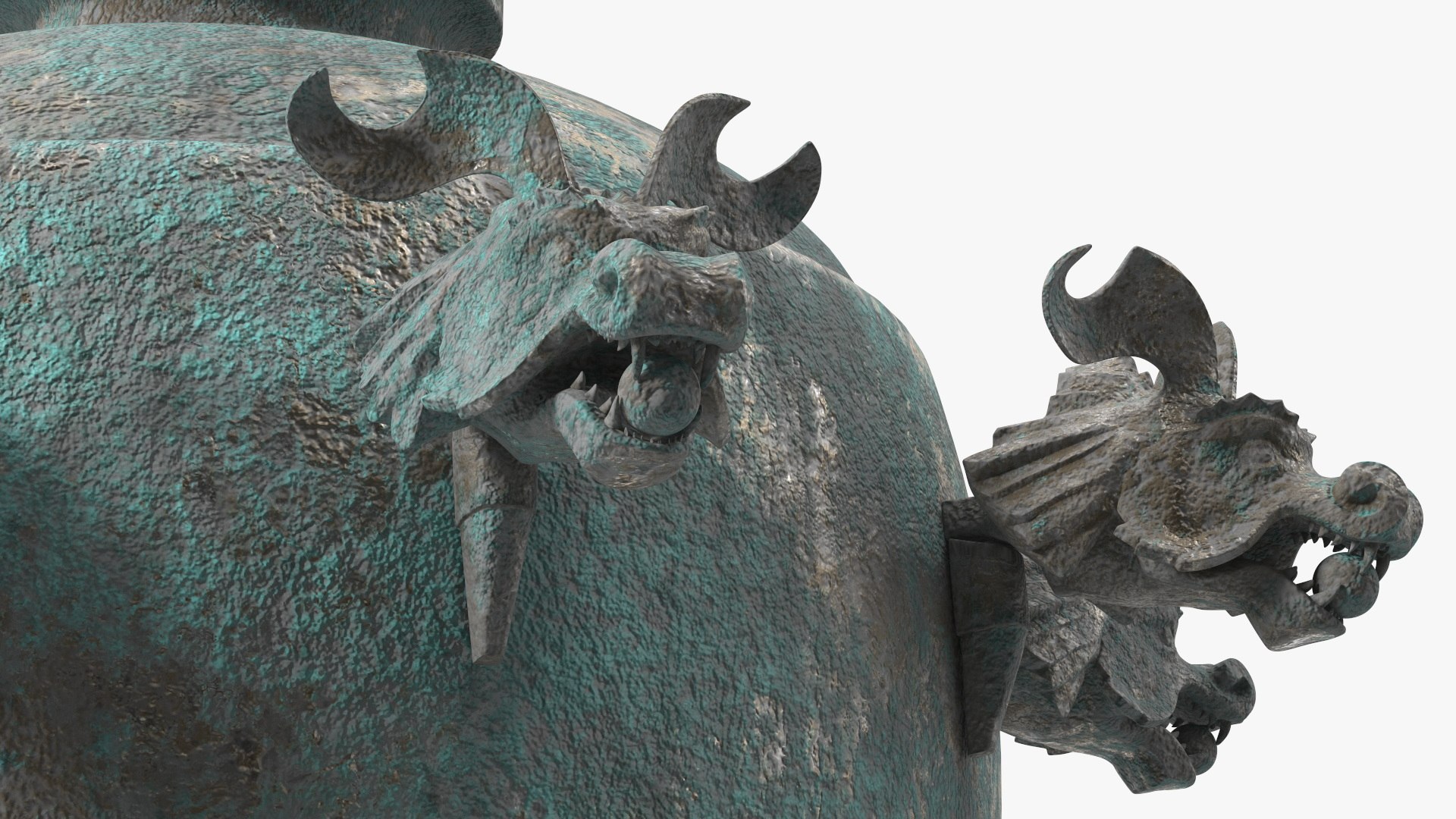 3D Han Dynasty Ancient Seismograph With Patina - TurboSquid 2417953