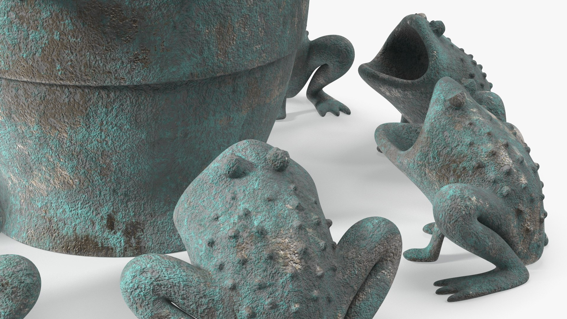 3D Han Dynasty Ancient Seismograph With Patina - TurboSquid 2417953