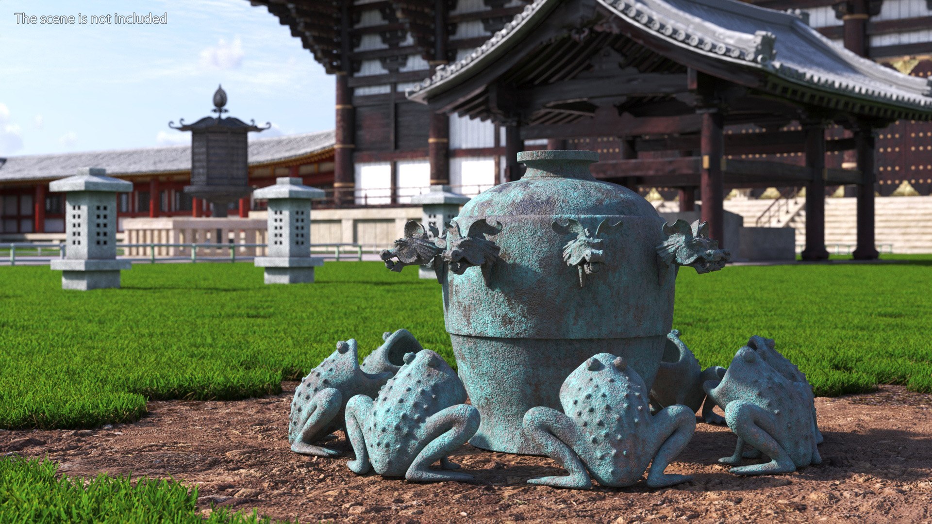 3D Han Dynasty Ancient Seismograph With Patina - TurboSquid 2417953