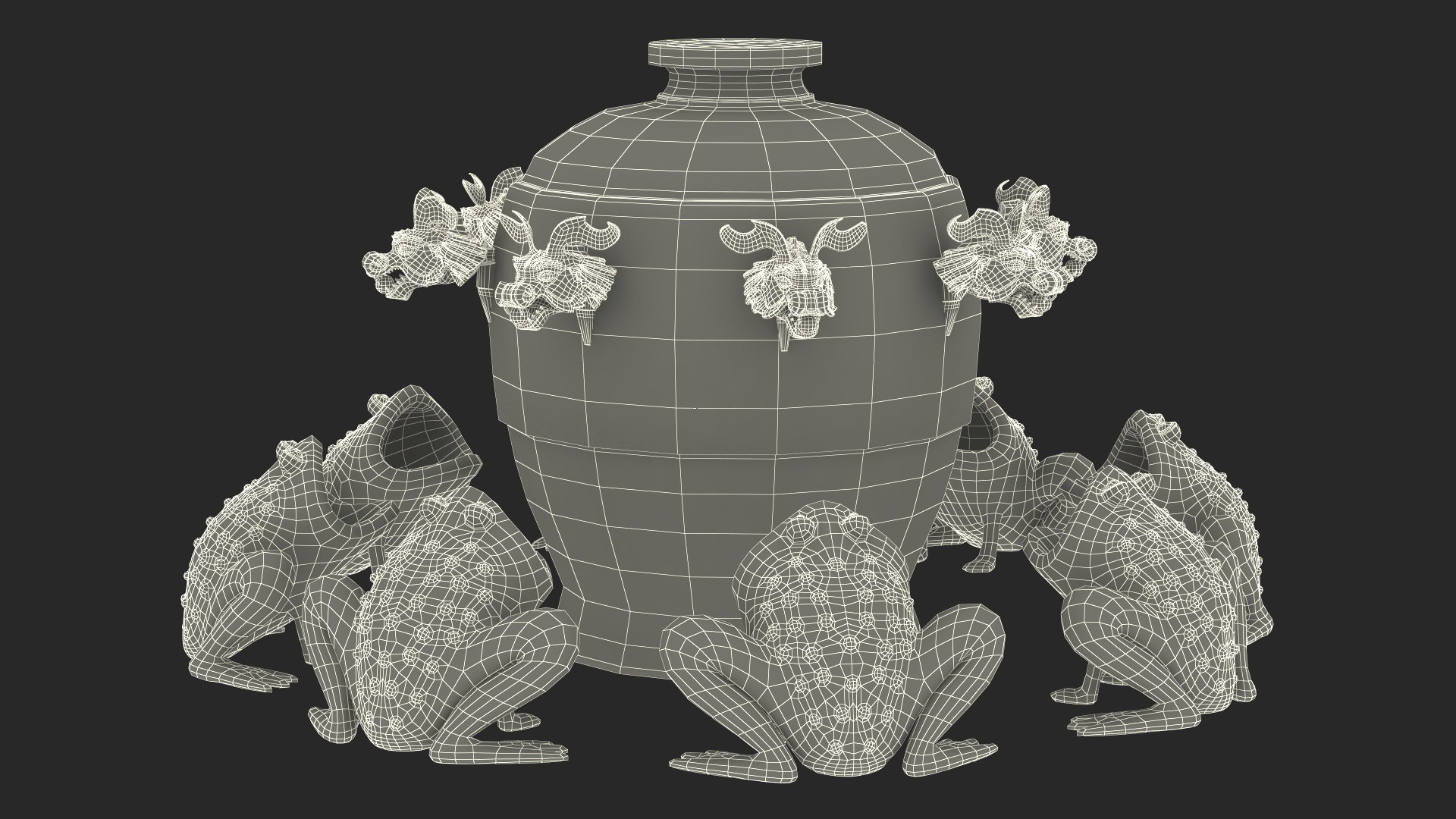 3D Han Dynasty Ancient Seismograph With Patina - TurboSquid 2417953