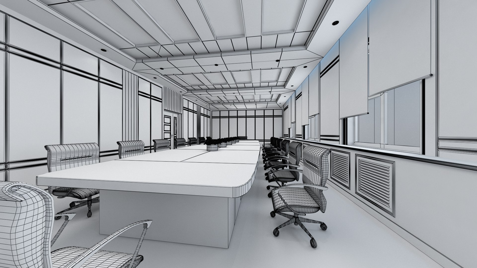Conference Room 04 3D Model - TurboSquid 1879585
