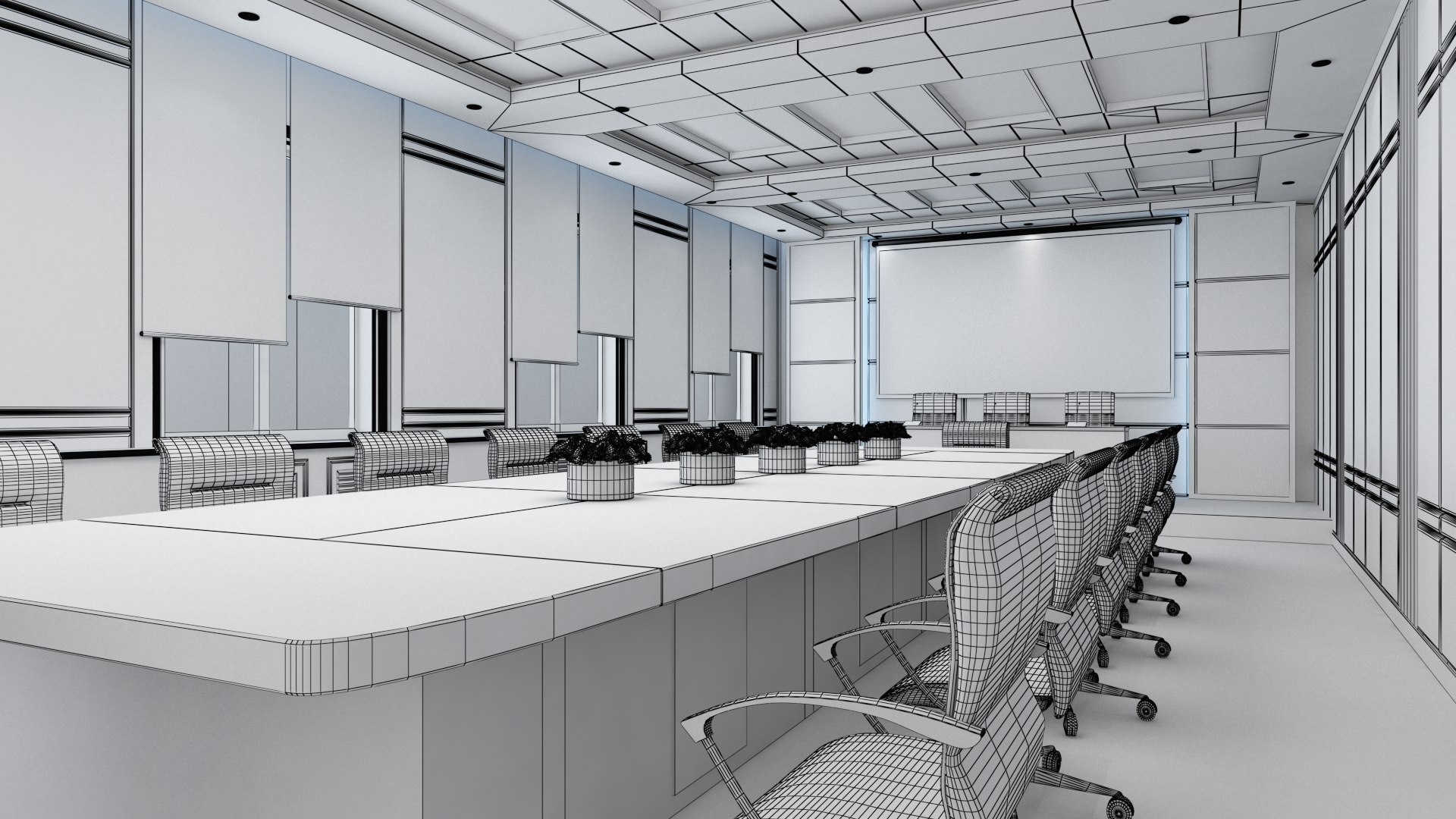 Conference Room 04 3D Model - TurboSquid 1879585