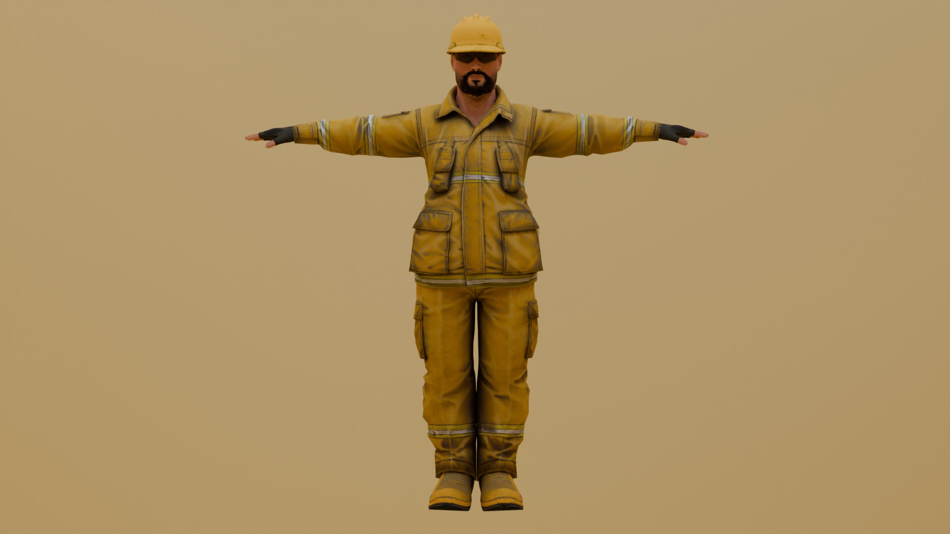 3D Firefighter 3D Model - TurboSquid 2372606
