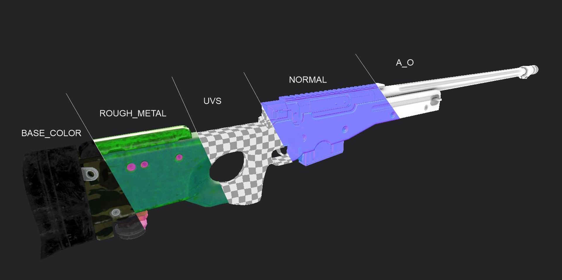 AWM Sniper Rifle Low-poly 3D Model 3D Model - TurboSquid 1830960