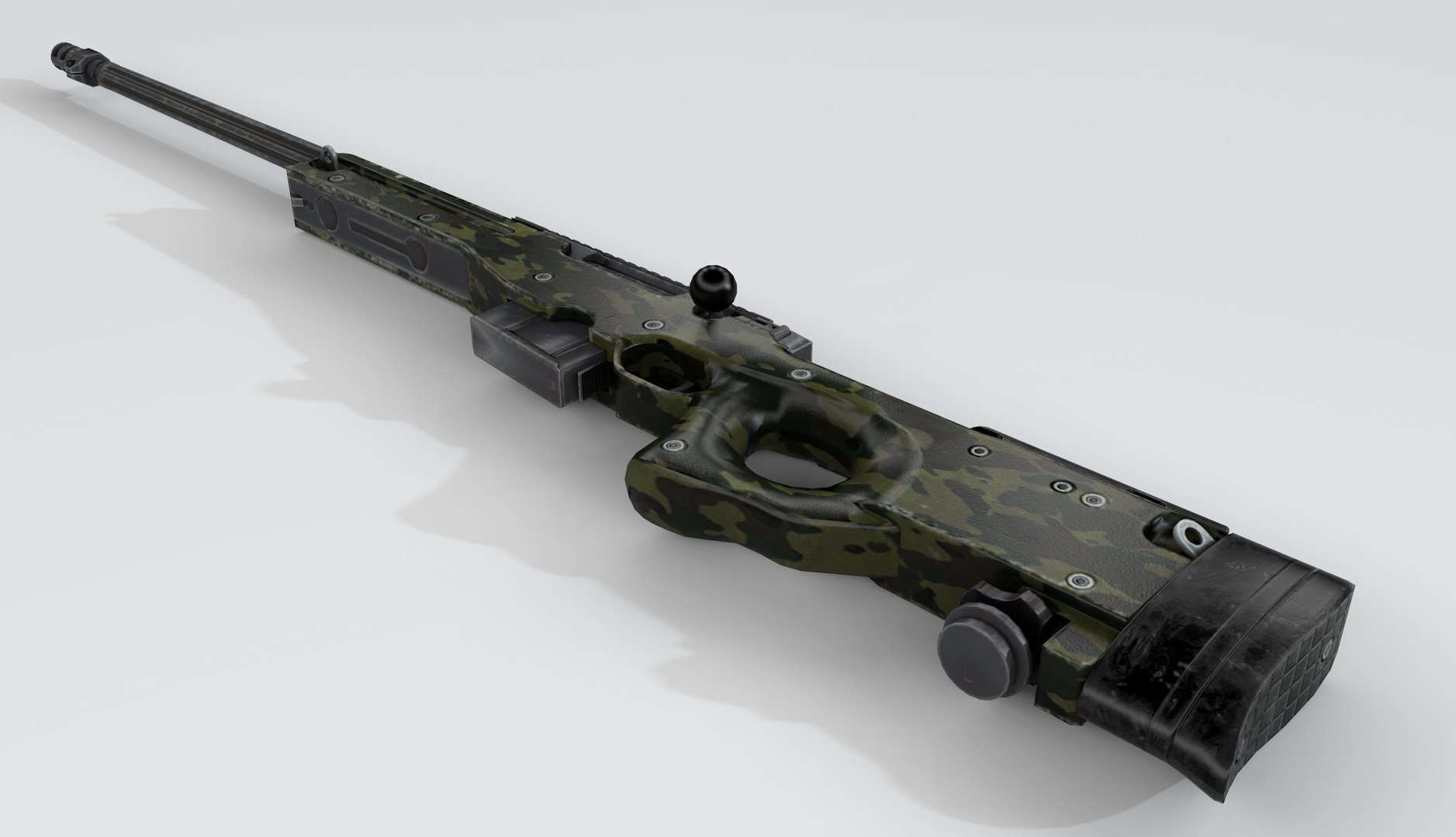 AWM Sniper Rifle Low-poly 3D Model 3D Model - TurboSquid 1830960