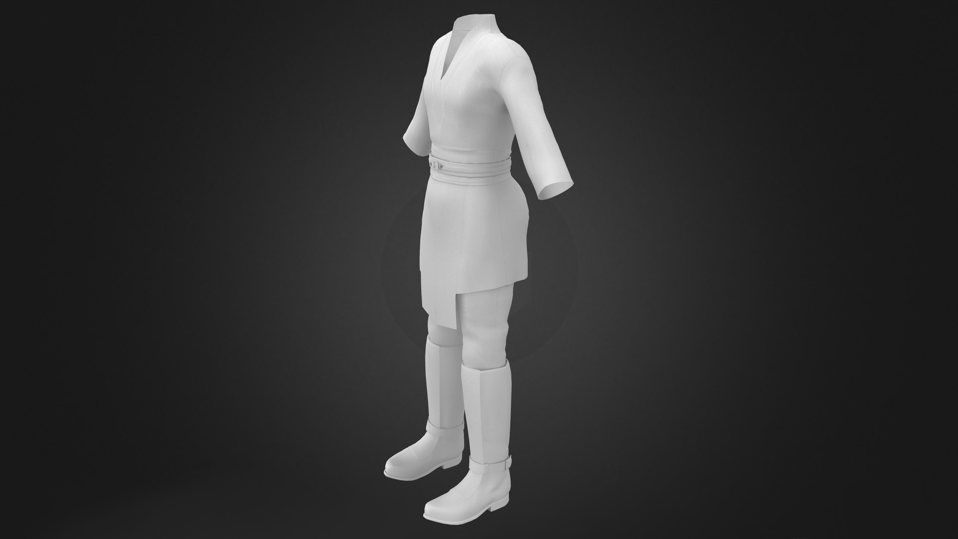 Male Jedi Full Outfit 3D Model - TurboSquid 1997916