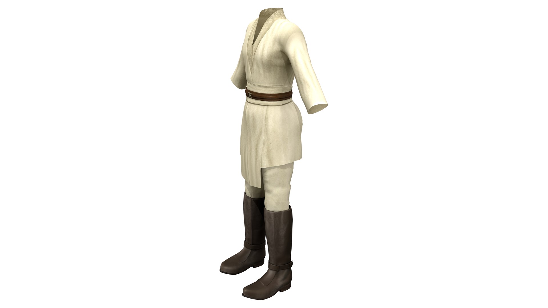 Male Jedi Full Outfit 3D Model - TurboSquid 1997916