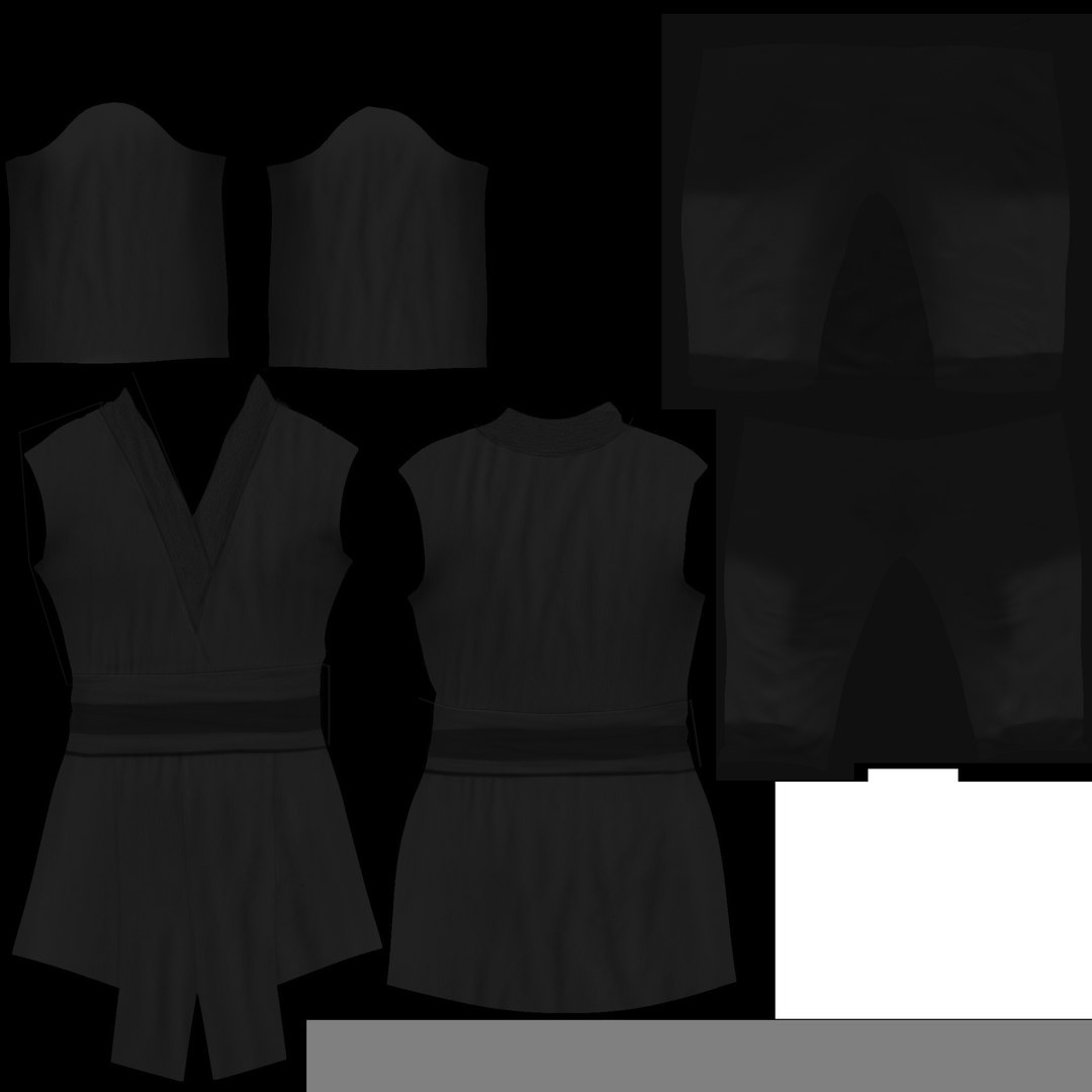 Male Jedi Full Outfit 3D Model - TurboSquid 1997916