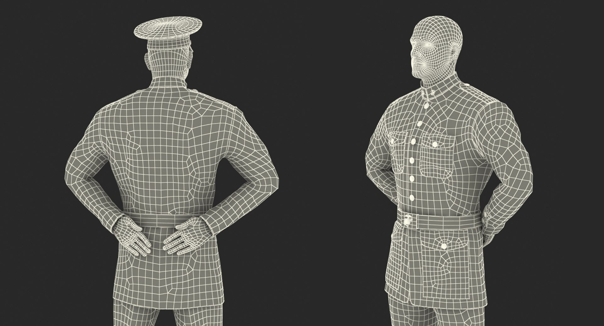 3D Usmc Marine Officer Wearing - TurboSquid 1179546