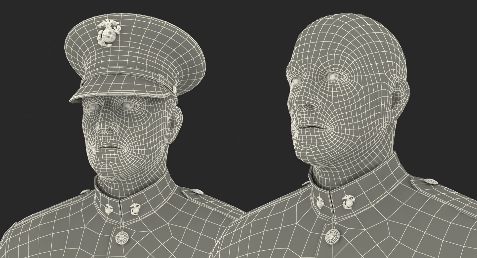 3D Usmc Marine Officer Wearing - TurboSquid 1179546