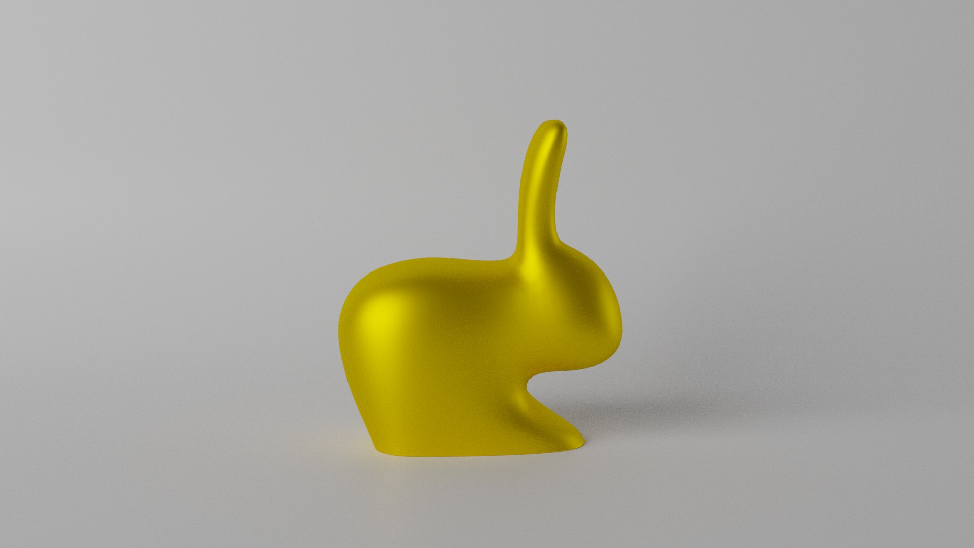 3D Gold Rabbit Decor Model - TurboSquid 1916978