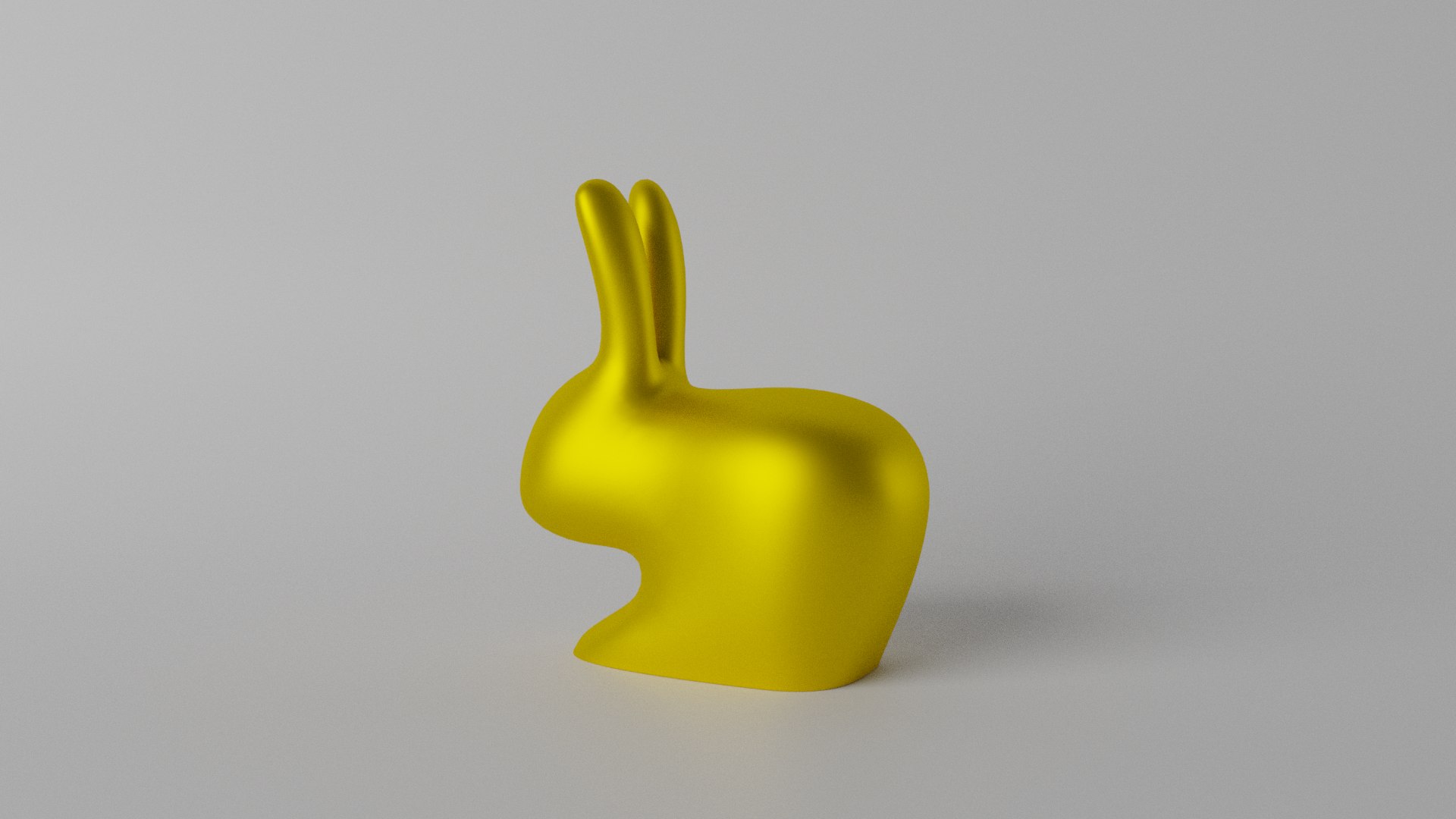 3D Gold Rabbit Decor Model - TurboSquid 1916978