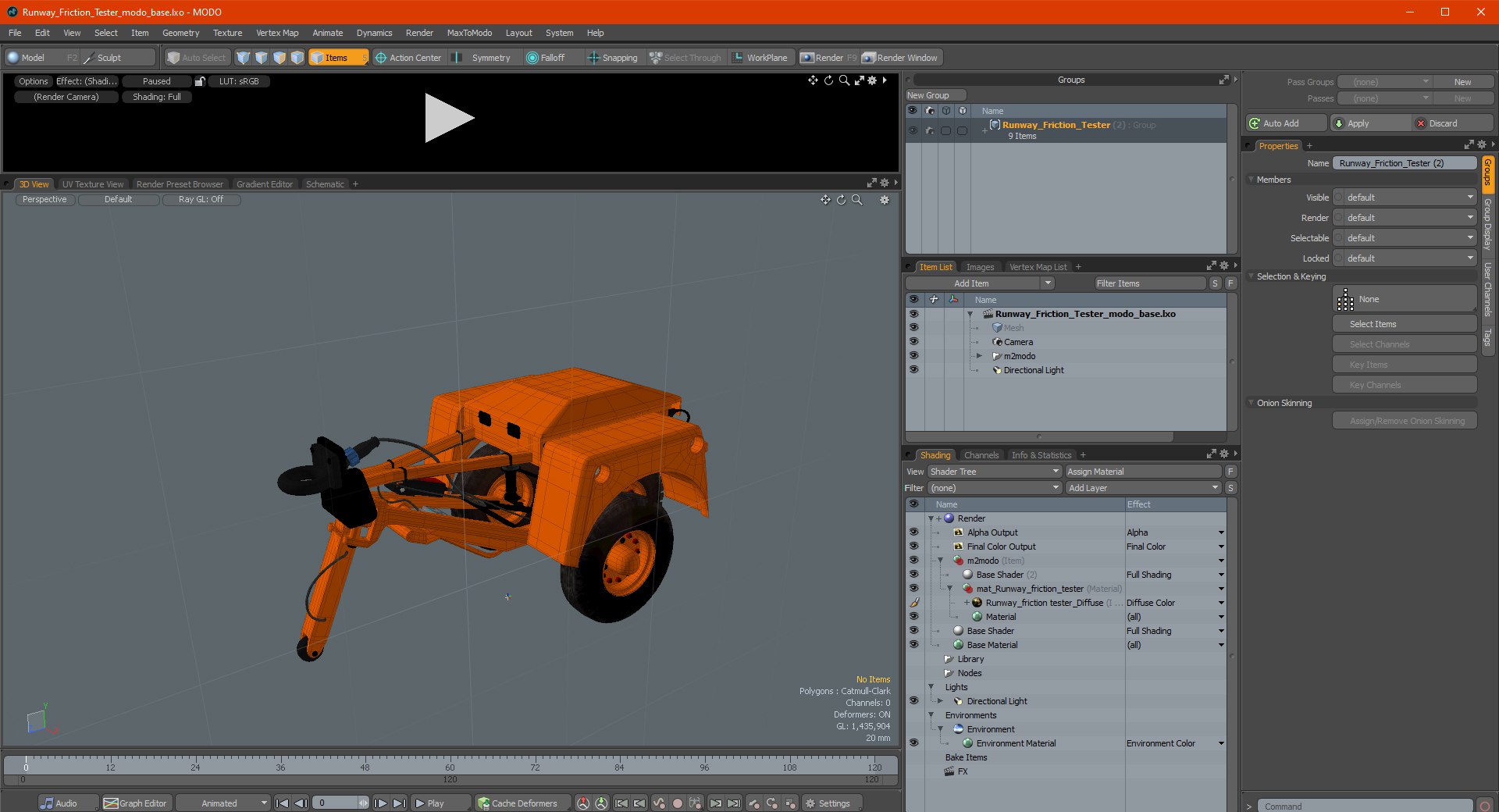 3D runway friction tester model - TurboSquid 1697770