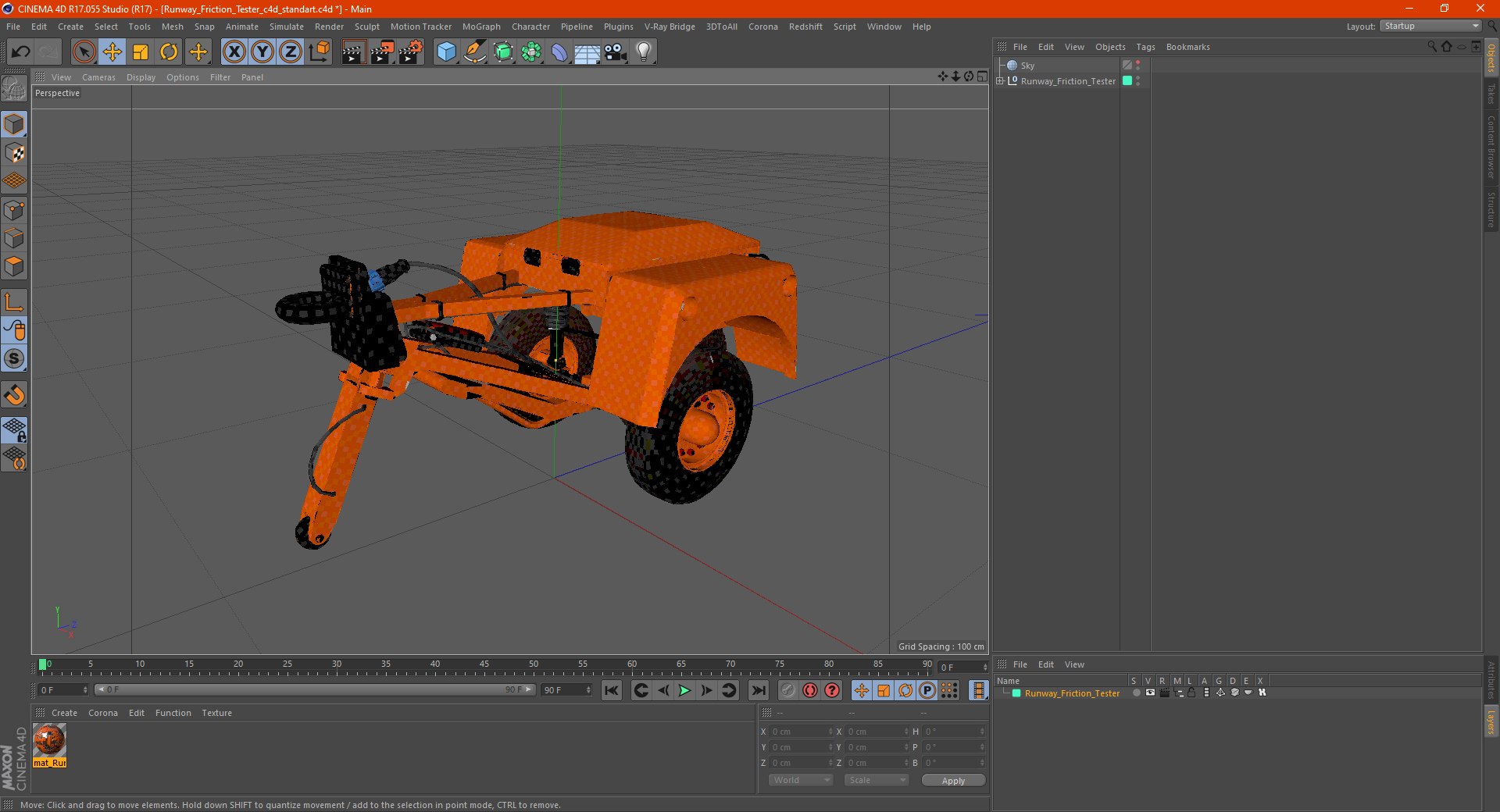 3D runway friction tester model - TurboSquid 1697770