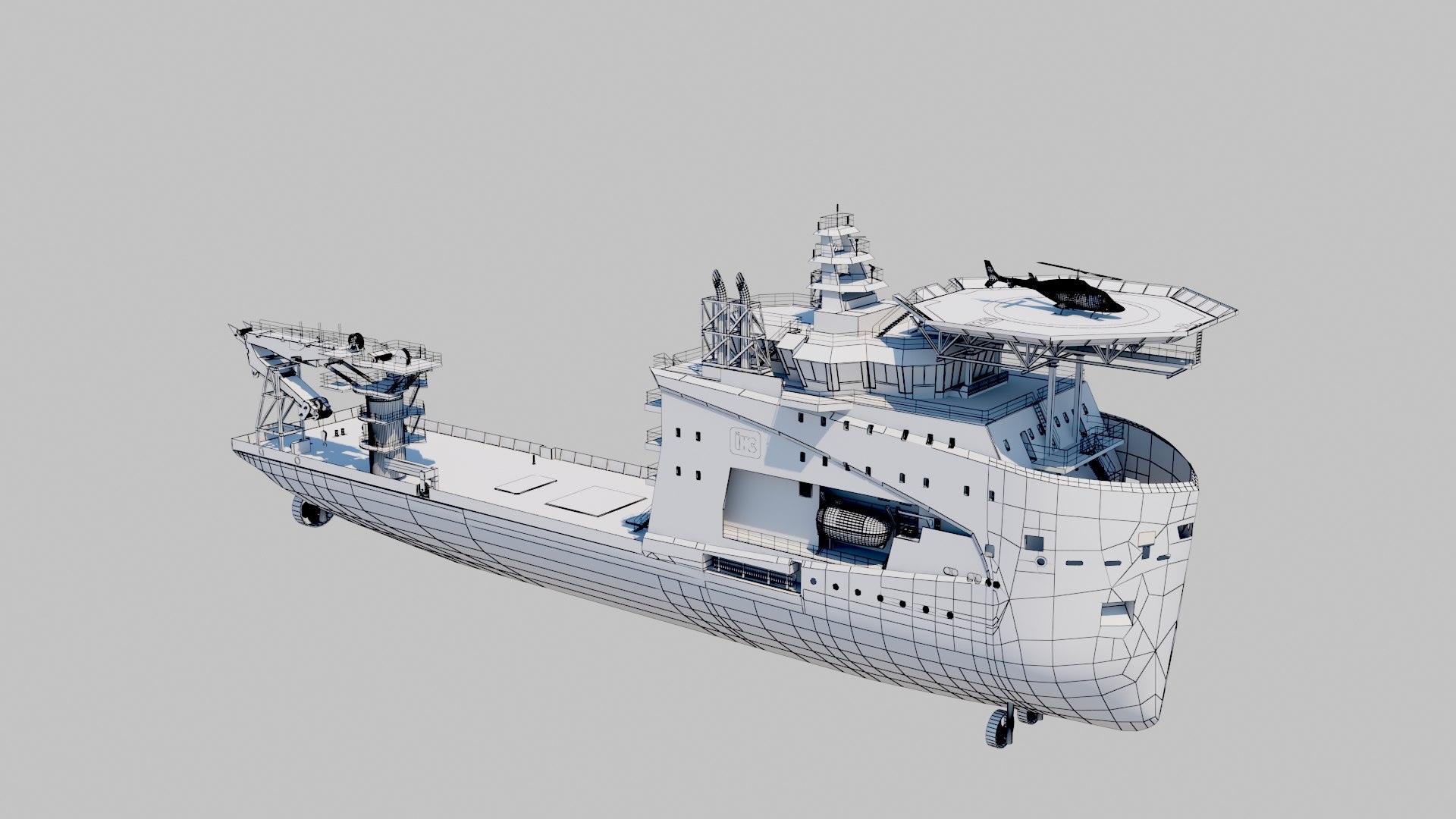 3D Model Ihc Offshore Support Vessel - TurboSquid 1472709