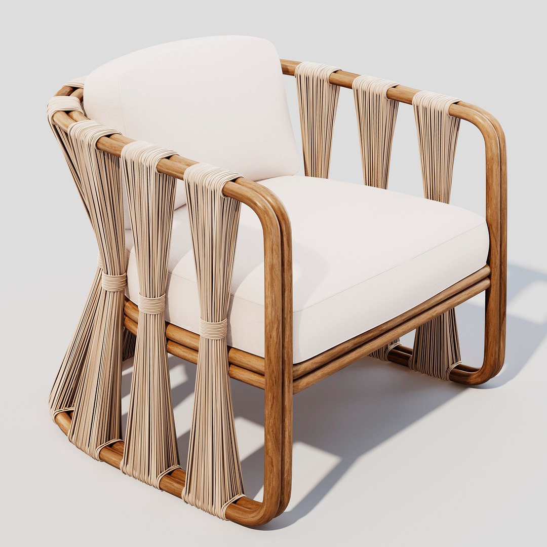 String Attached Lounge Chair 3D Model - TurboSquid 1808058
