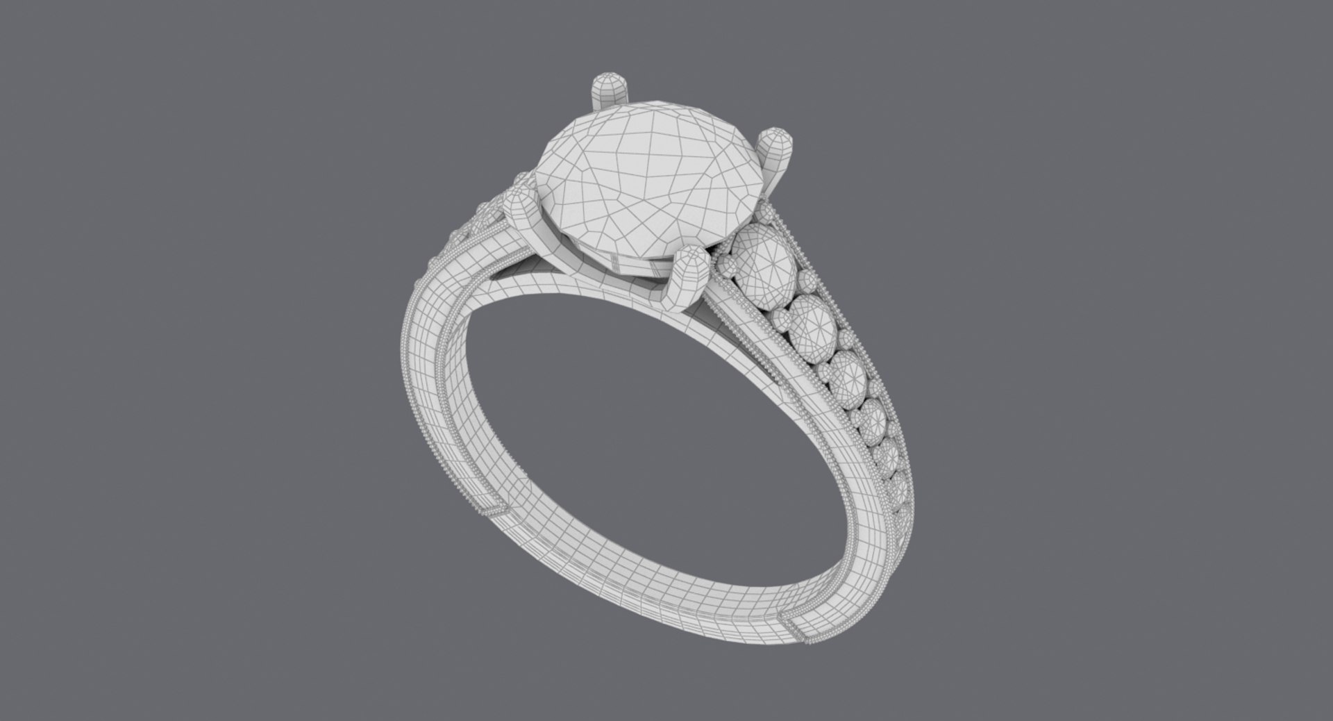 3d Model Engagement Ring