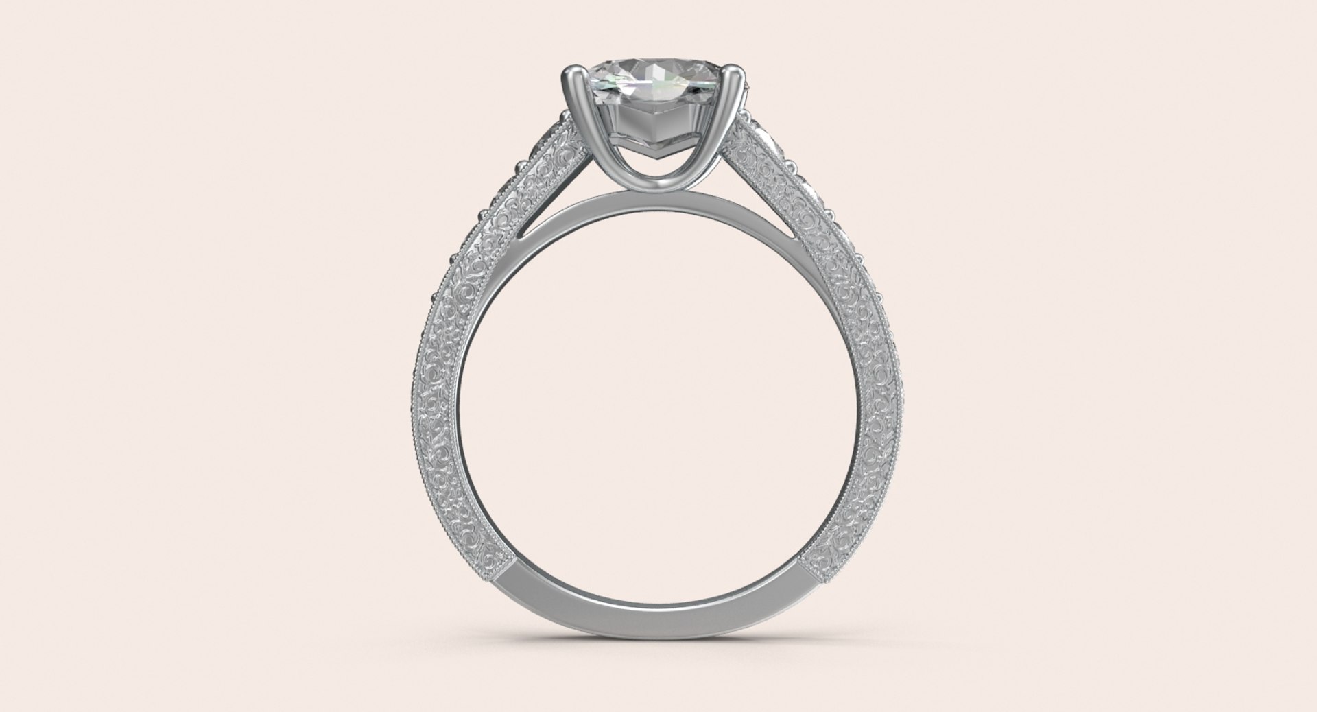3d Model Engagement Ring
