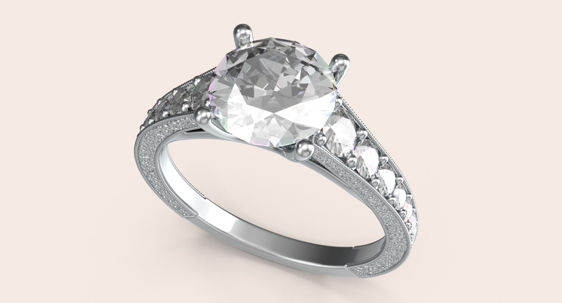 3d Model Engagement Ring