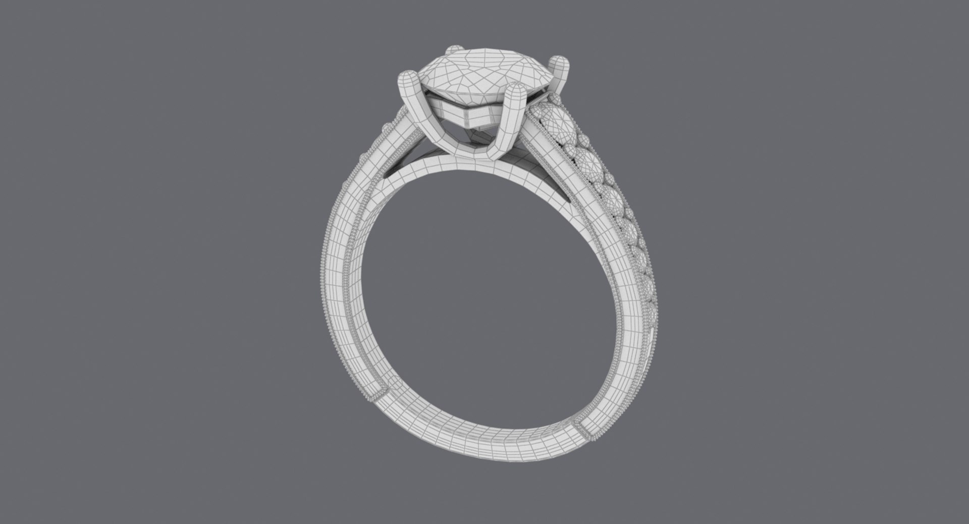 3d Model Engagement Ring