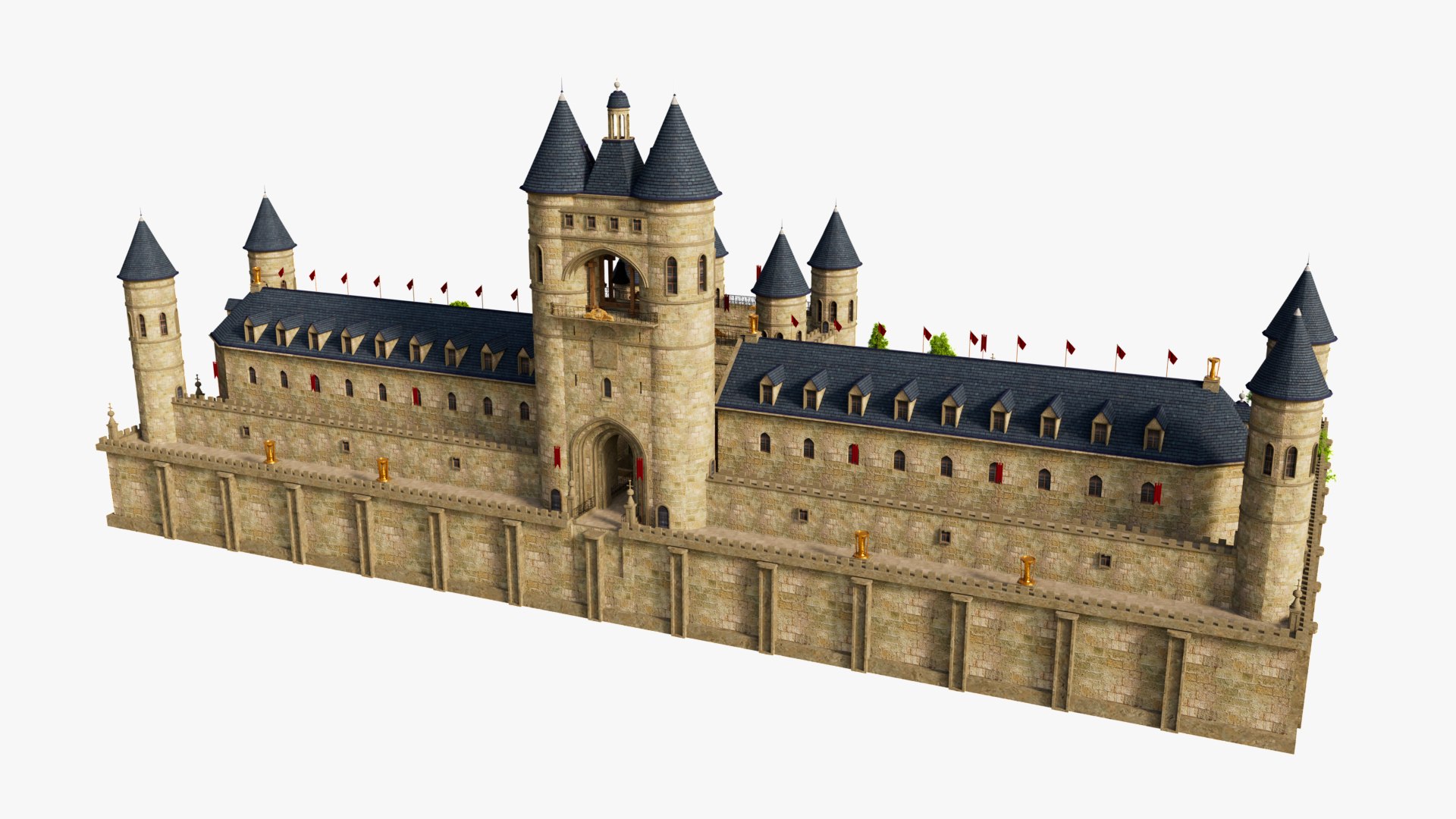 3D Model Big Bell Of Bordeaux Gate - TurboSquid 2312006