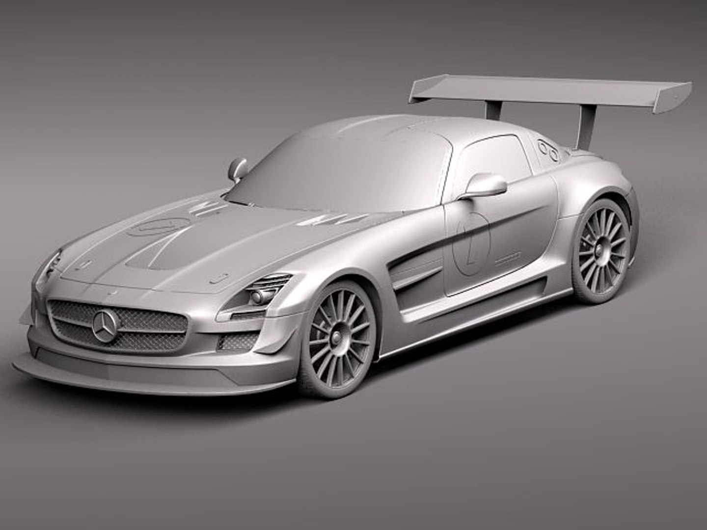 Mercedes Sls Amg Benz 3d Obj