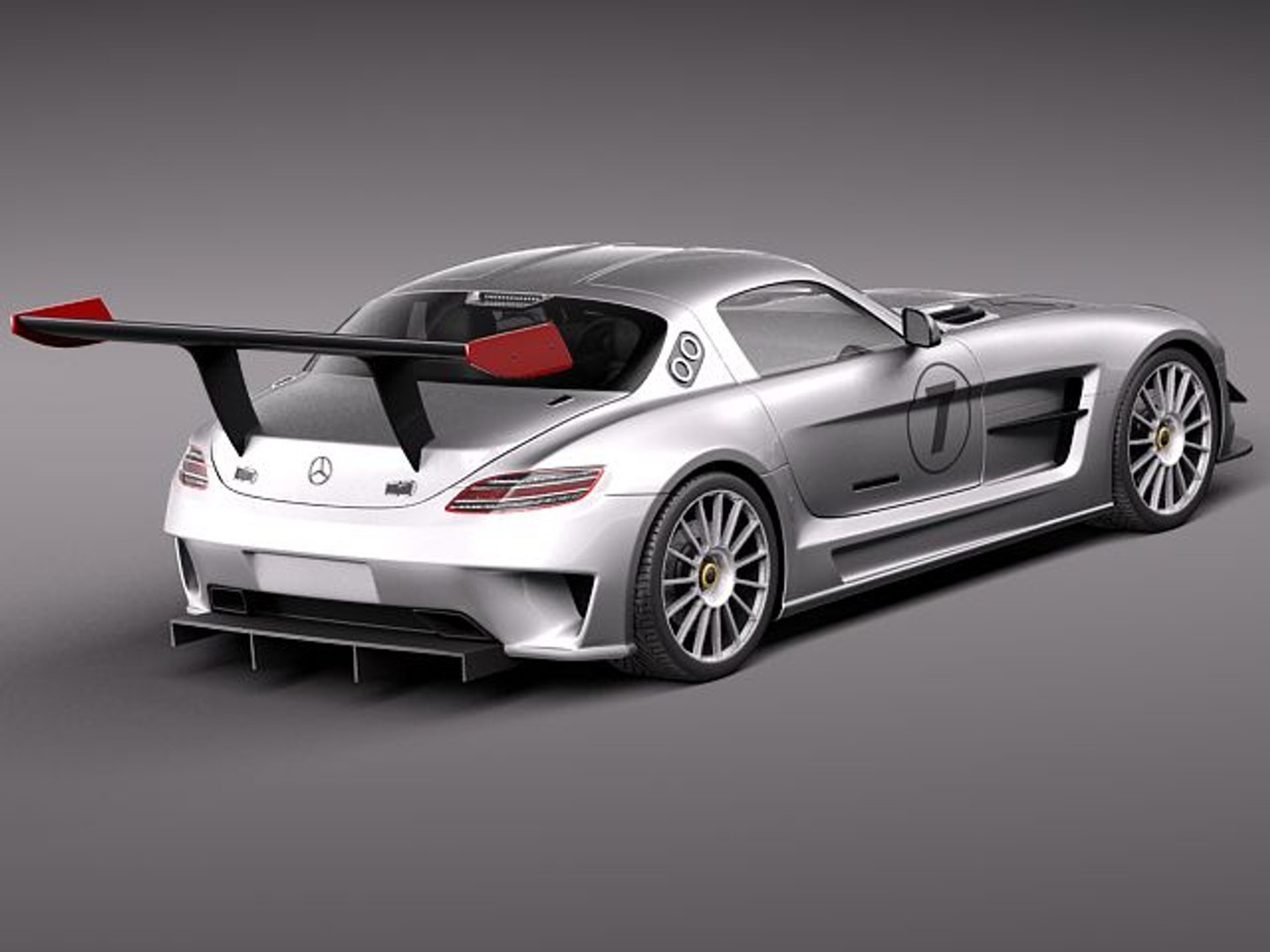 Mercedes Sls Amg Benz 3d Obj