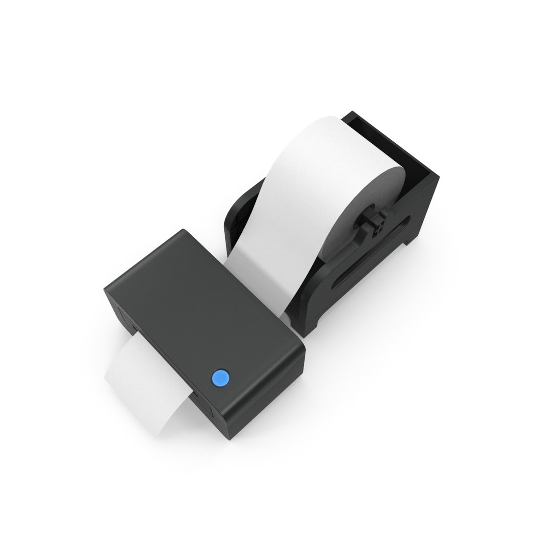 3D Thermal Label Printer PBR - TurboSquid 1858870