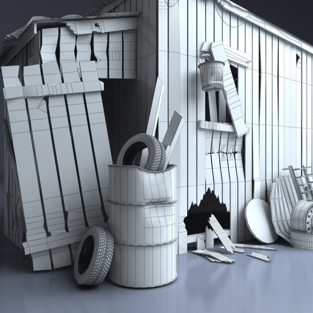 Old Shack 3D Model - TurboSquid 1299099