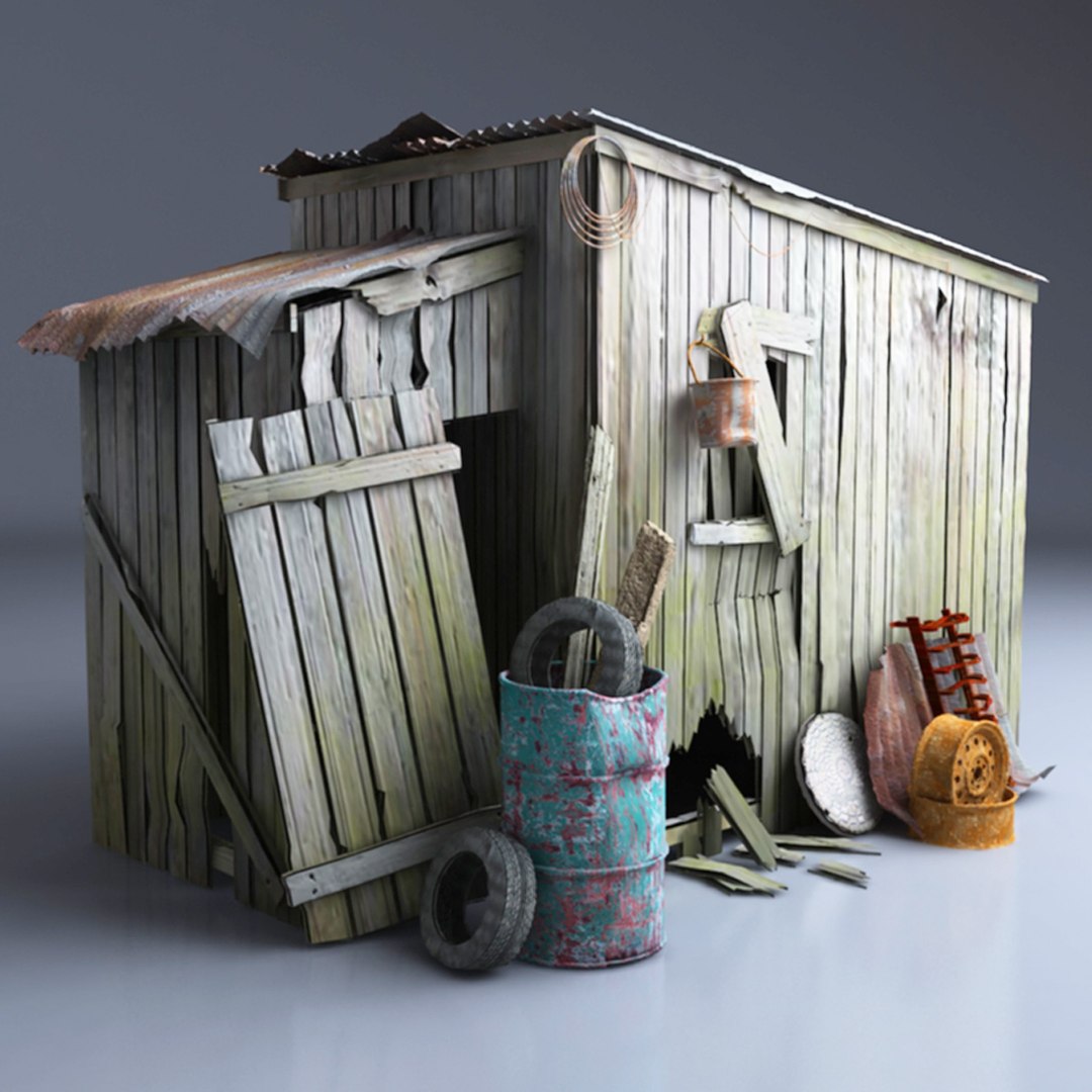 Old Shack 3D Model - TurboSquid 1299099