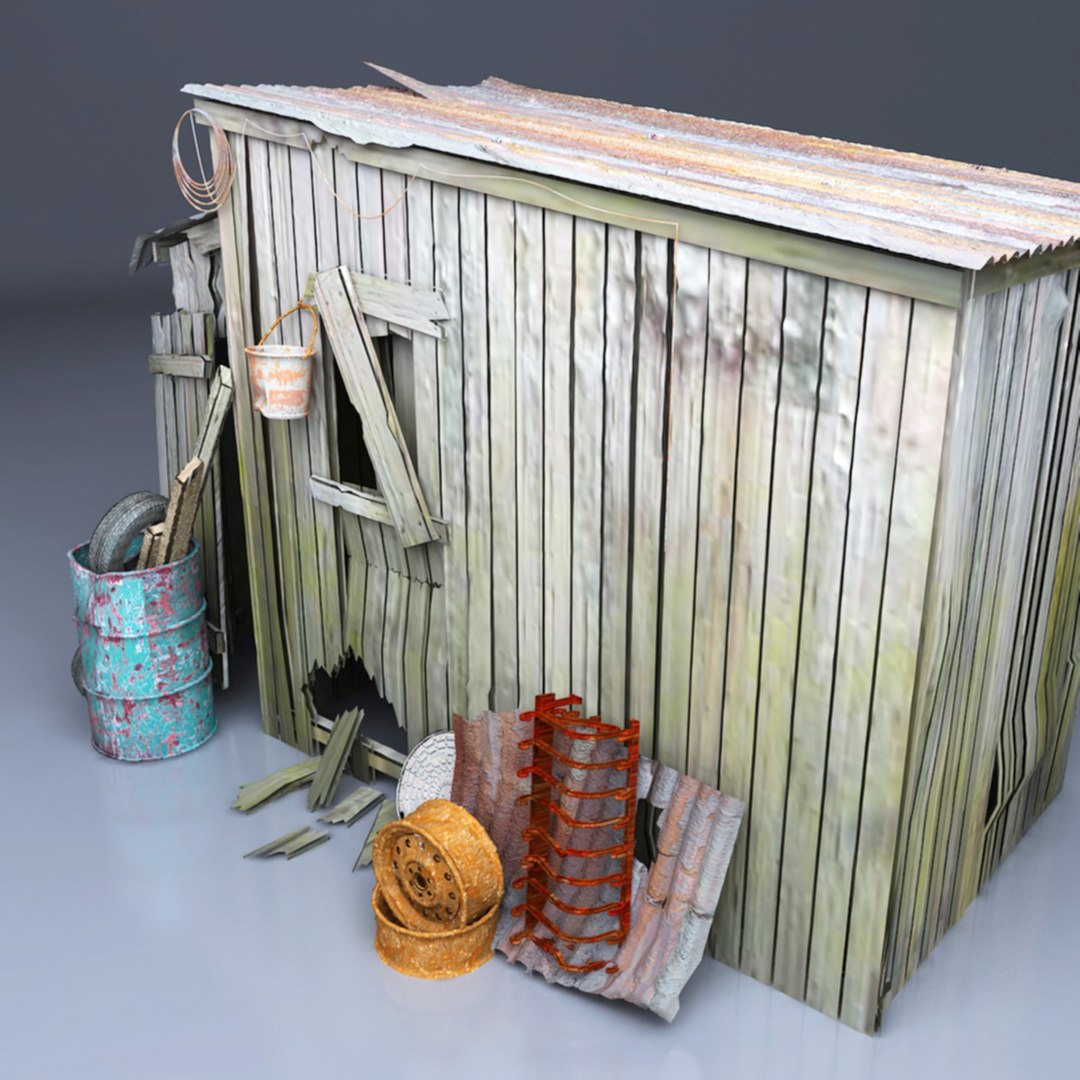 Old Shack 3D Model - TurboSquid 1299099