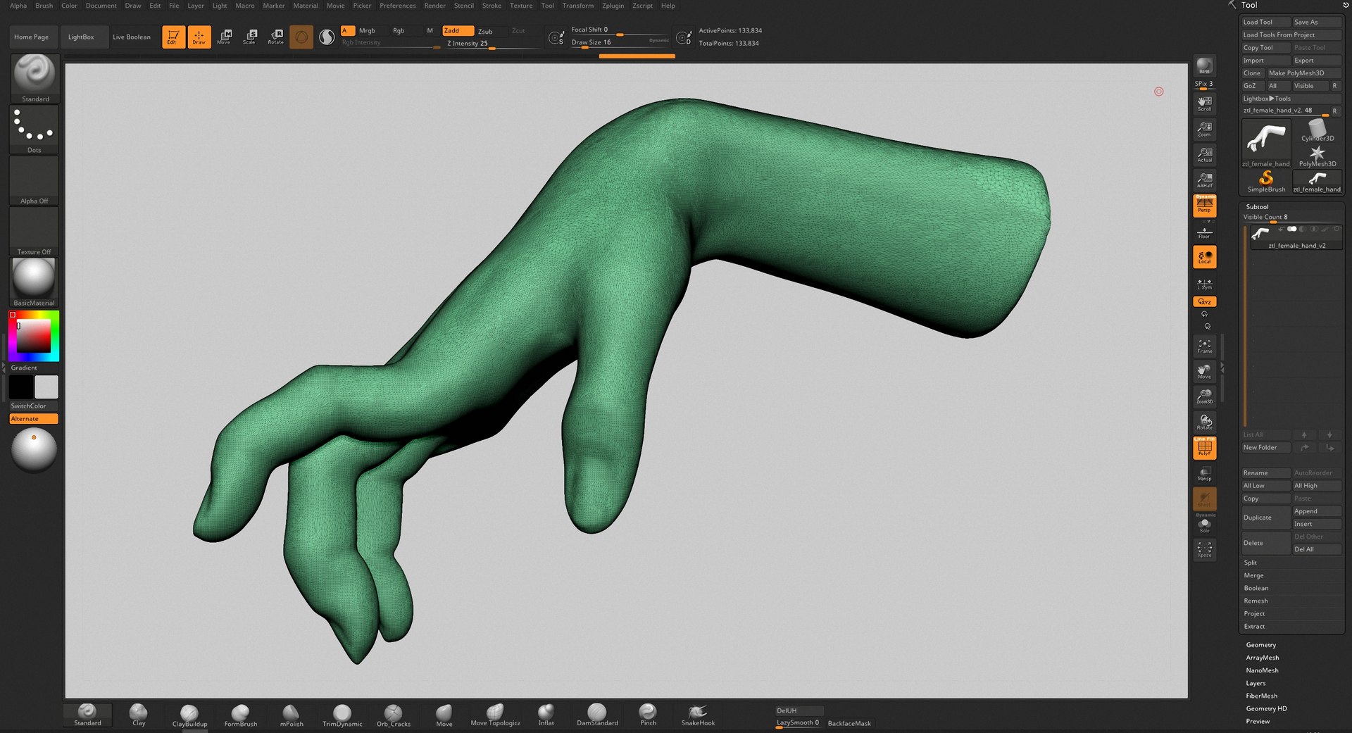 Female Hand V2 Printable 3D Model - TurboSquid 1891913