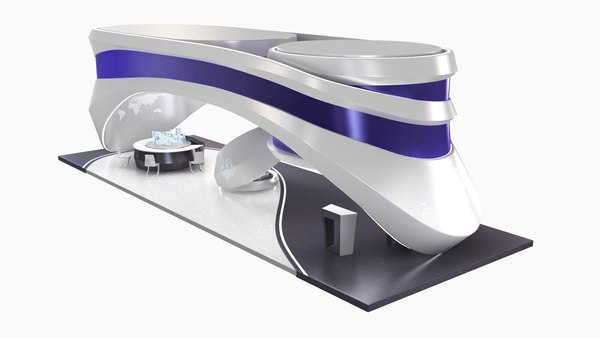 3D model Futuristic Exhibition Stand Collection 8 - TurboSquid 1903980