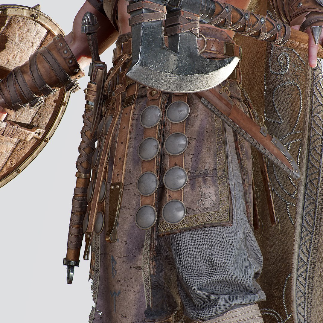 Viking character pbr rigged 3D model - TurboSquid 1193041