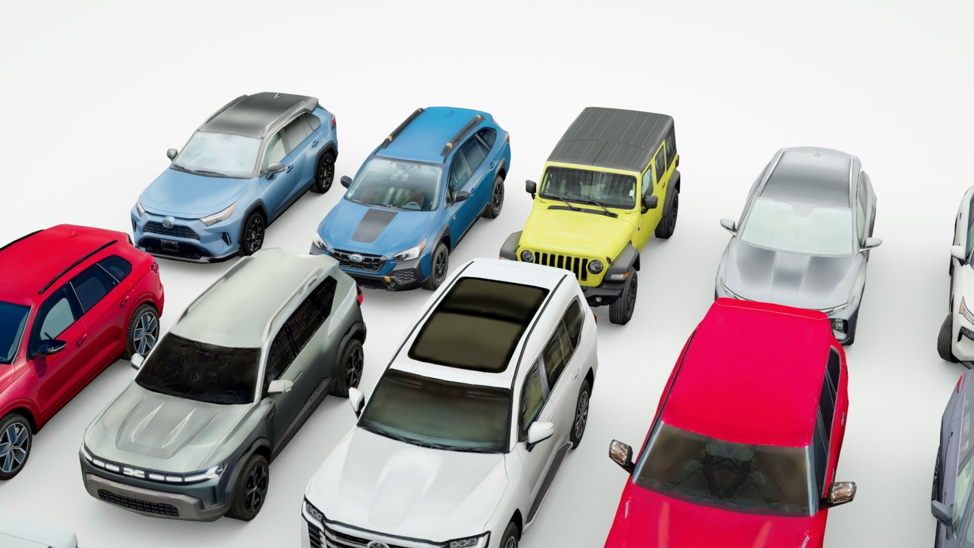 3D Model 18 SUVs And VANs - TurboSquid 2220213