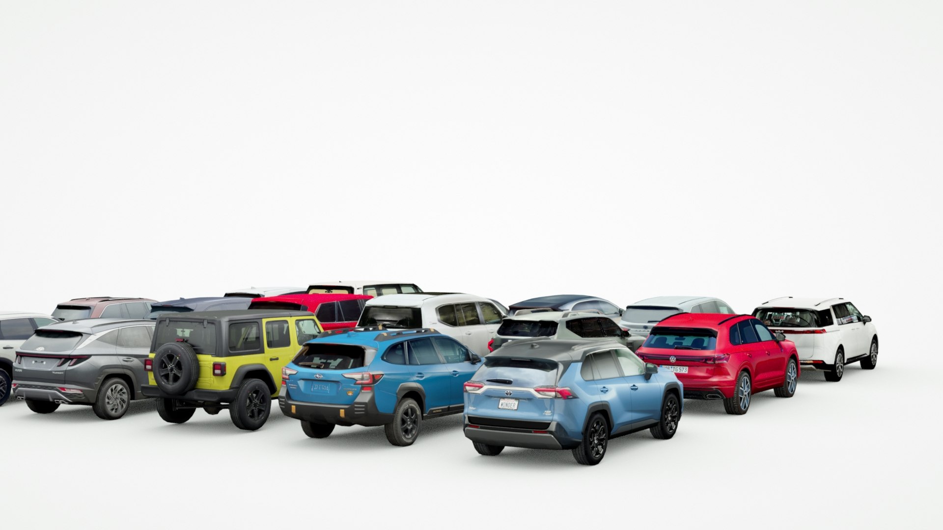 3D Model 18 SUVs And VANs - TurboSquid 2220213