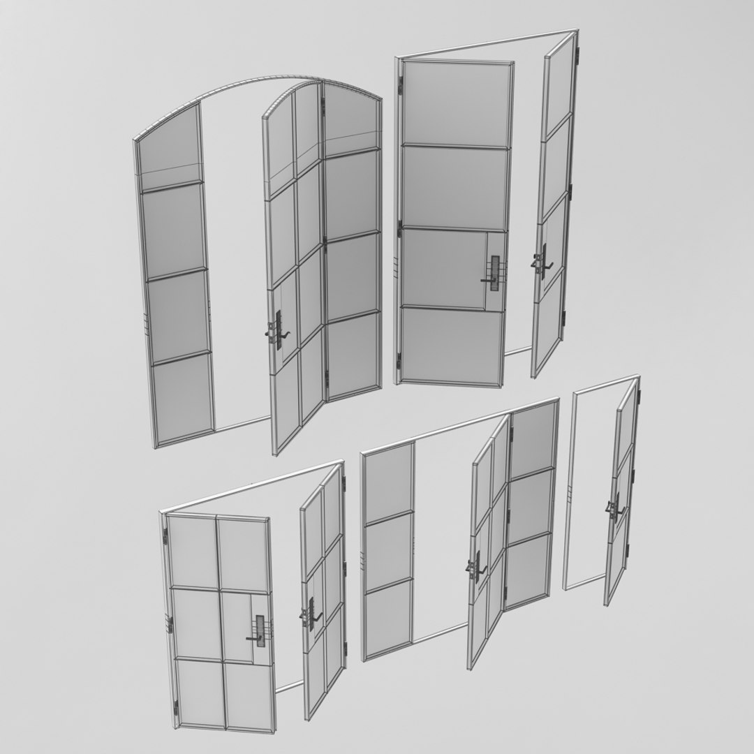 3D Model Rehme Steel Doors 3 - TurboSquid 1380883
