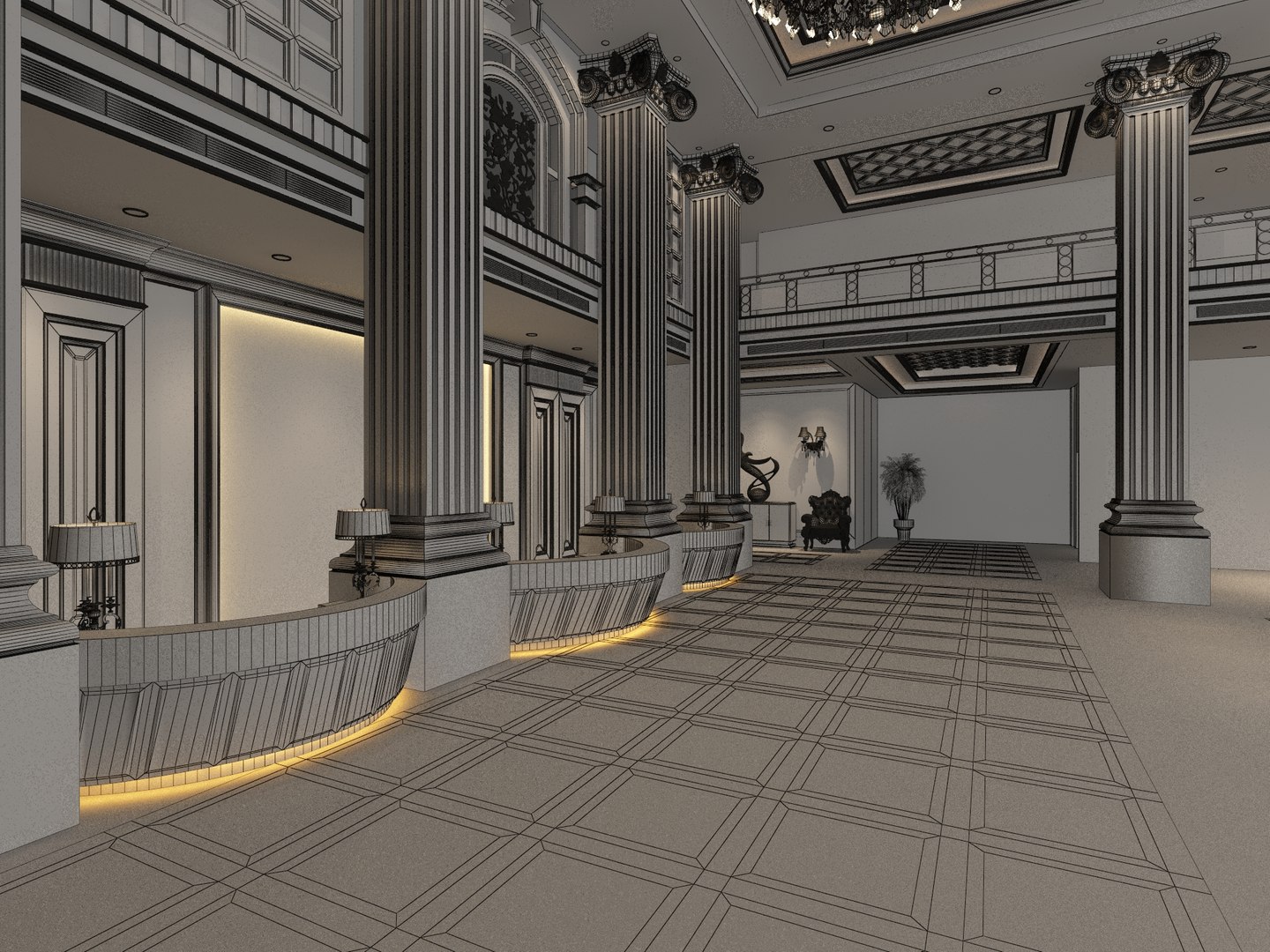 3D Lobby 15 - TurboSquid 2398084