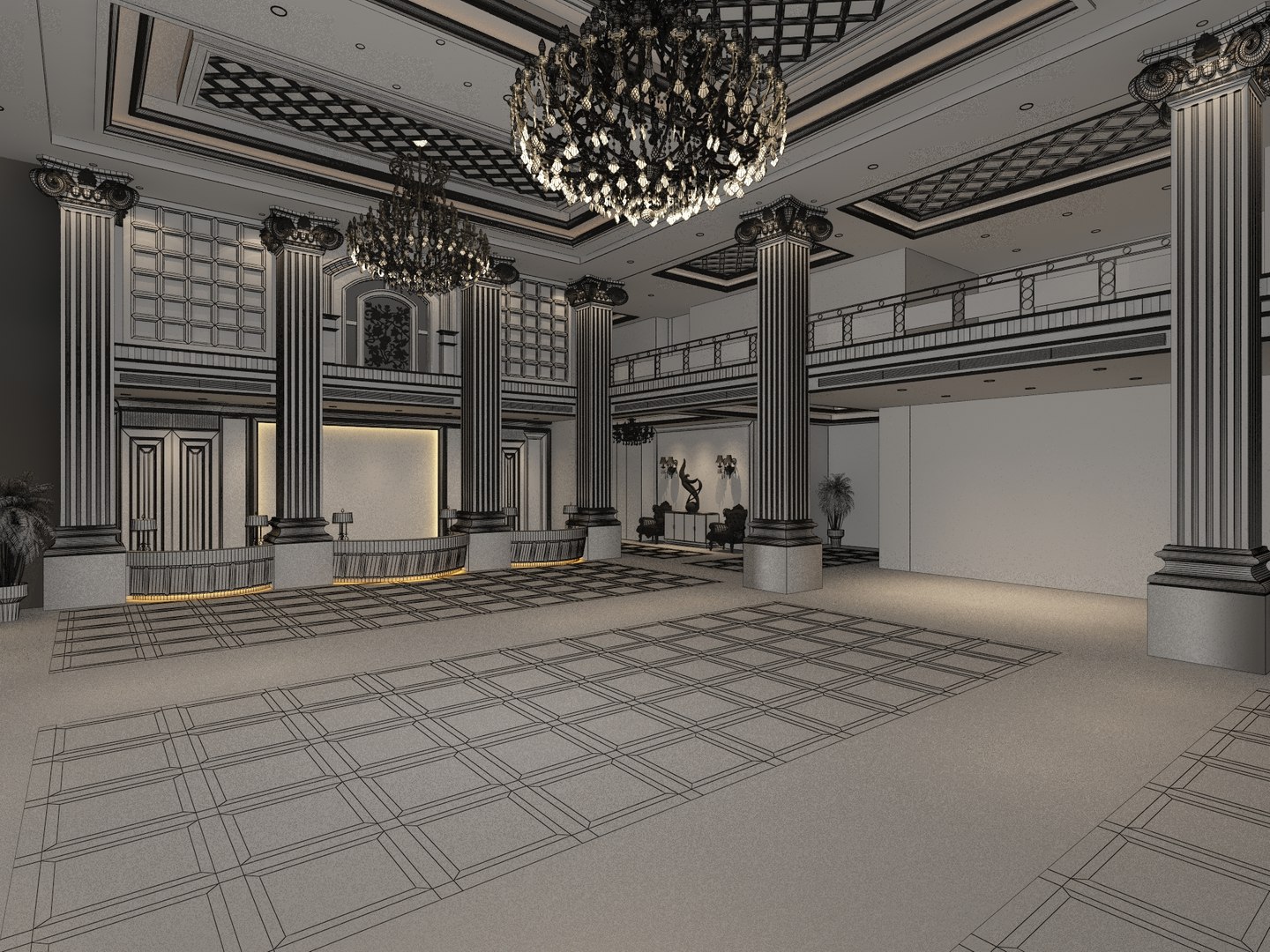 3D Lobby 15 - TurboSquid 2398084
