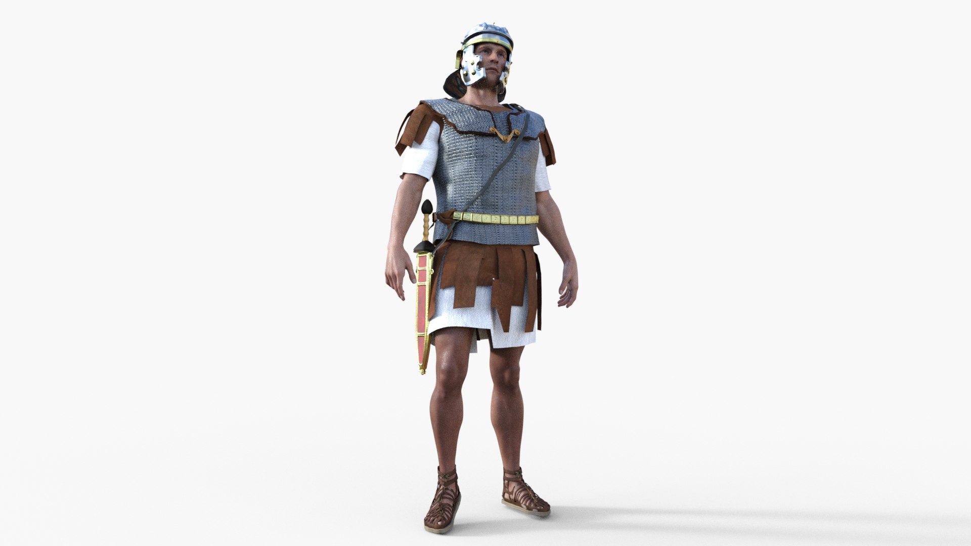 3D Roman Legion Soldier Rigged Low-poly 3D Model - TurboSquid 2366470