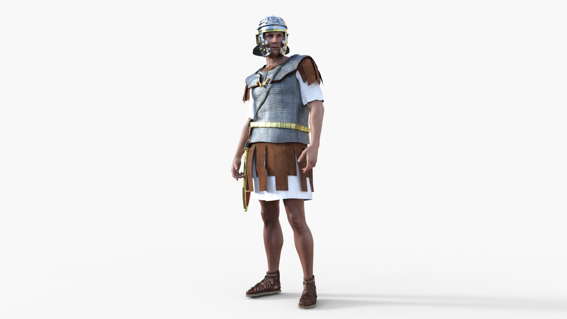 3D Roman Legion Soldier Rigged Low-poly 3D Model - TurboSquid 2366470