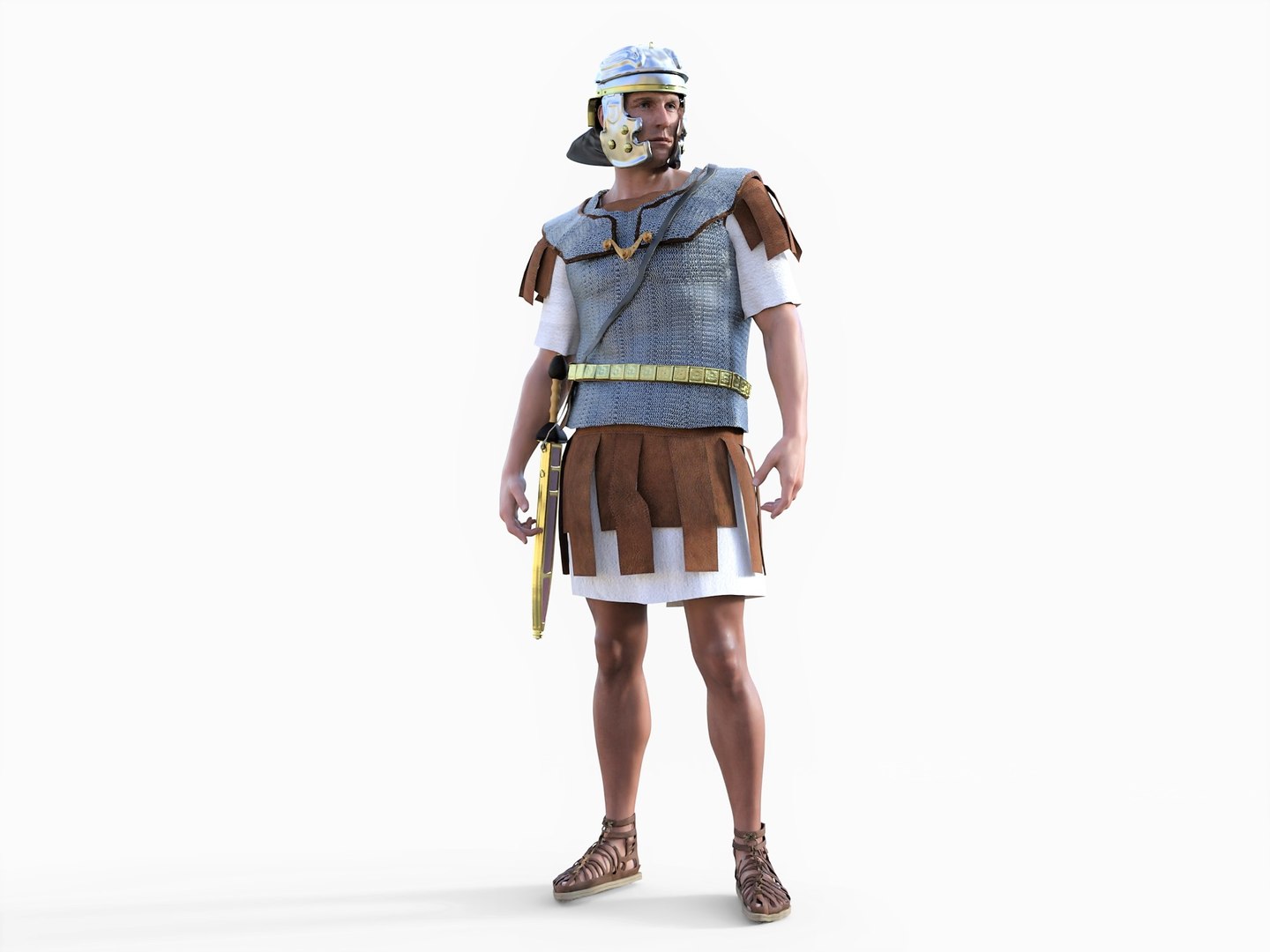 3D Roman Legion Soldier Rigged Low-poly 3D Model - TurboSquid 2366470