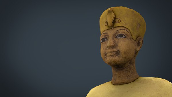 tutankhamun king 3d obj