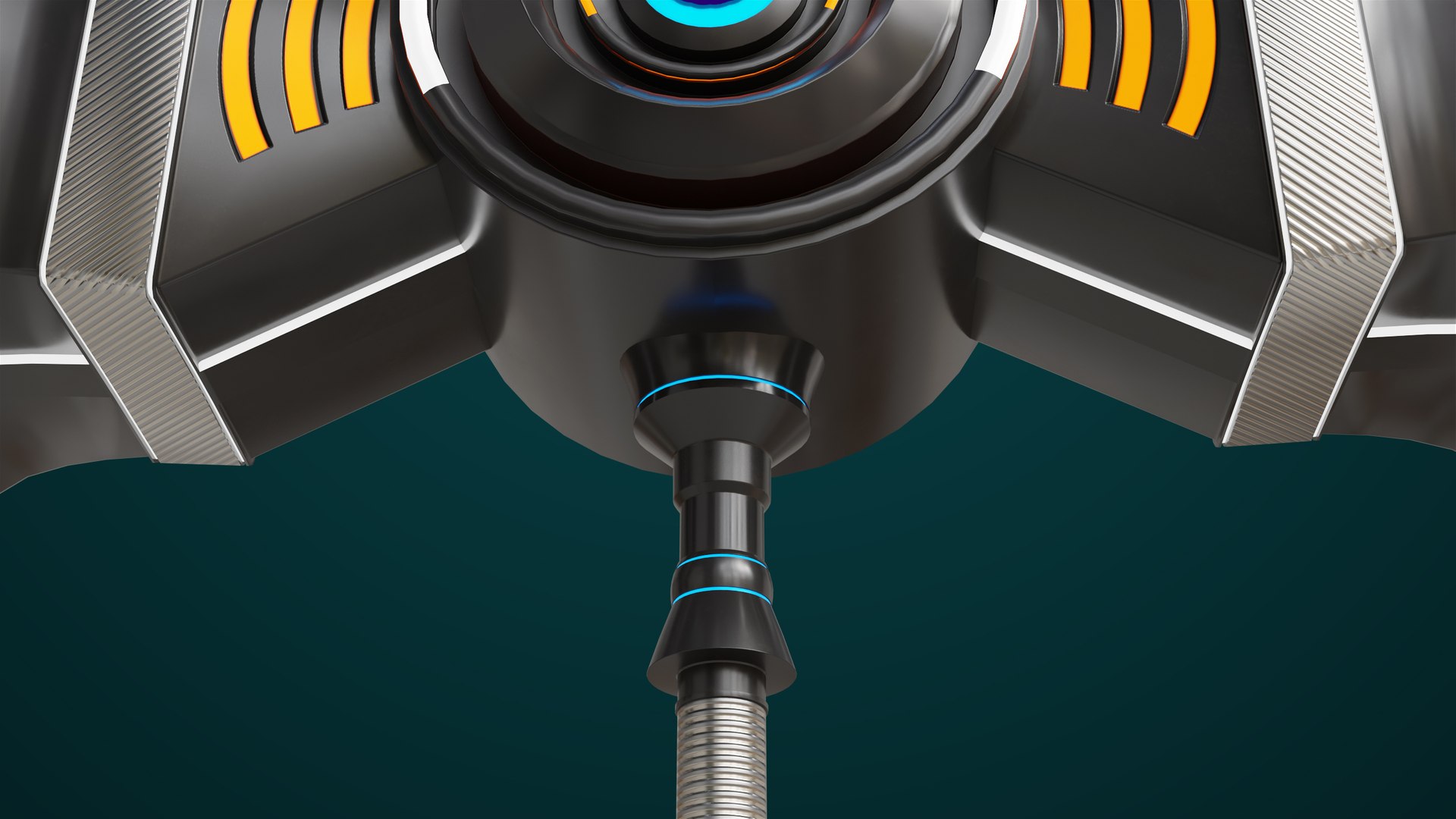 Sci Fi Battle Hammer06 All PBR Unity UE Textures Included model ...