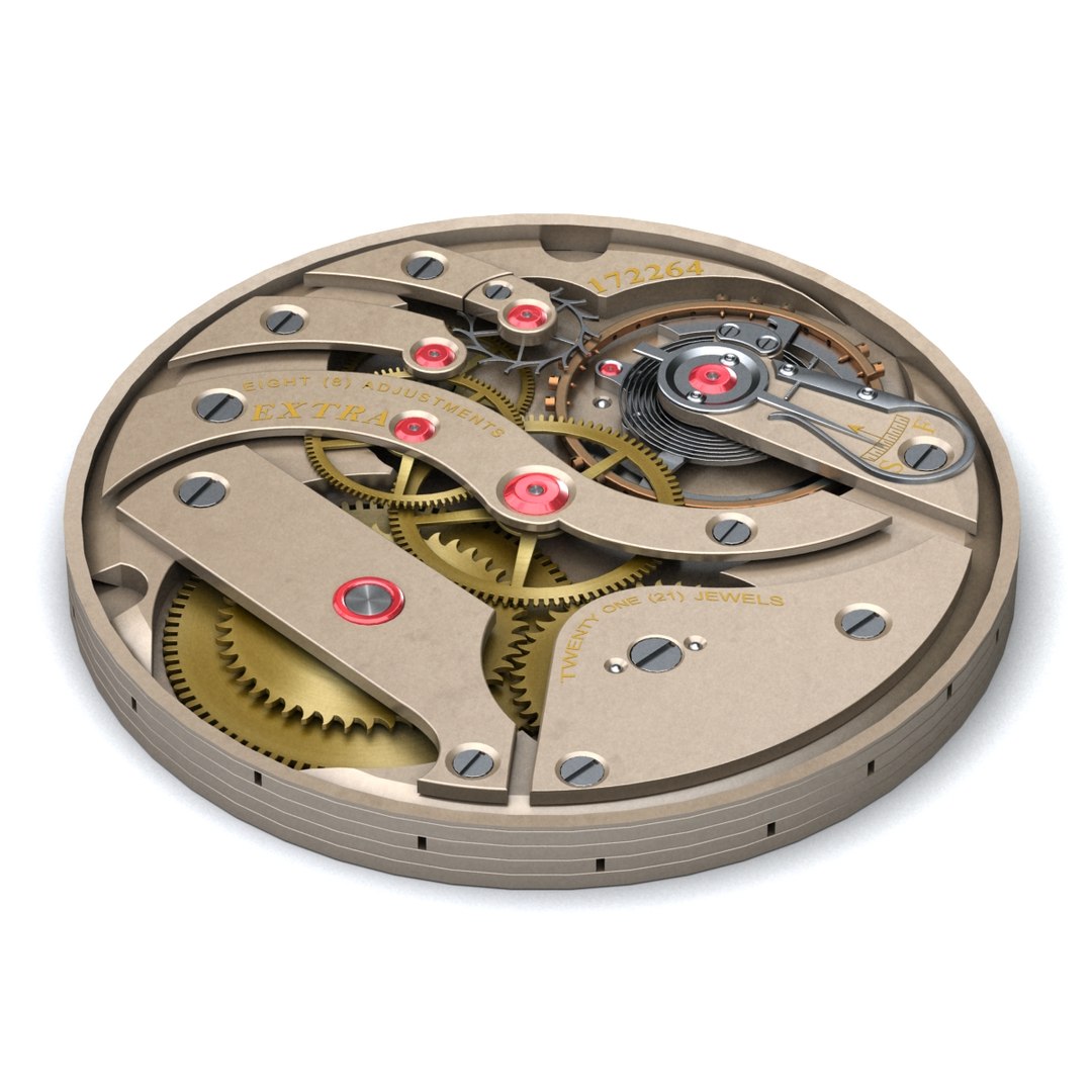 Watch Mechanism 3d Model