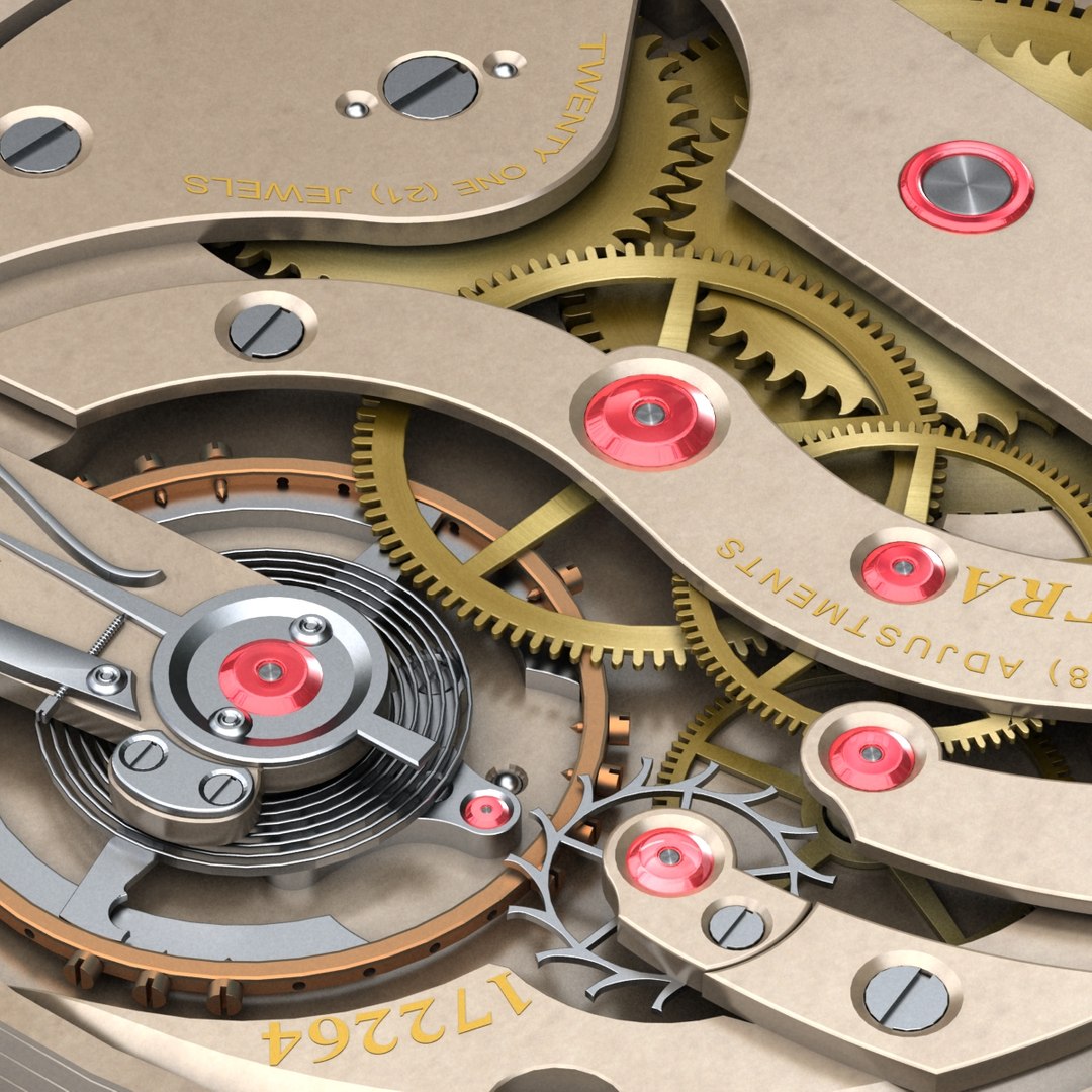 Watch Mechanism 3d Model