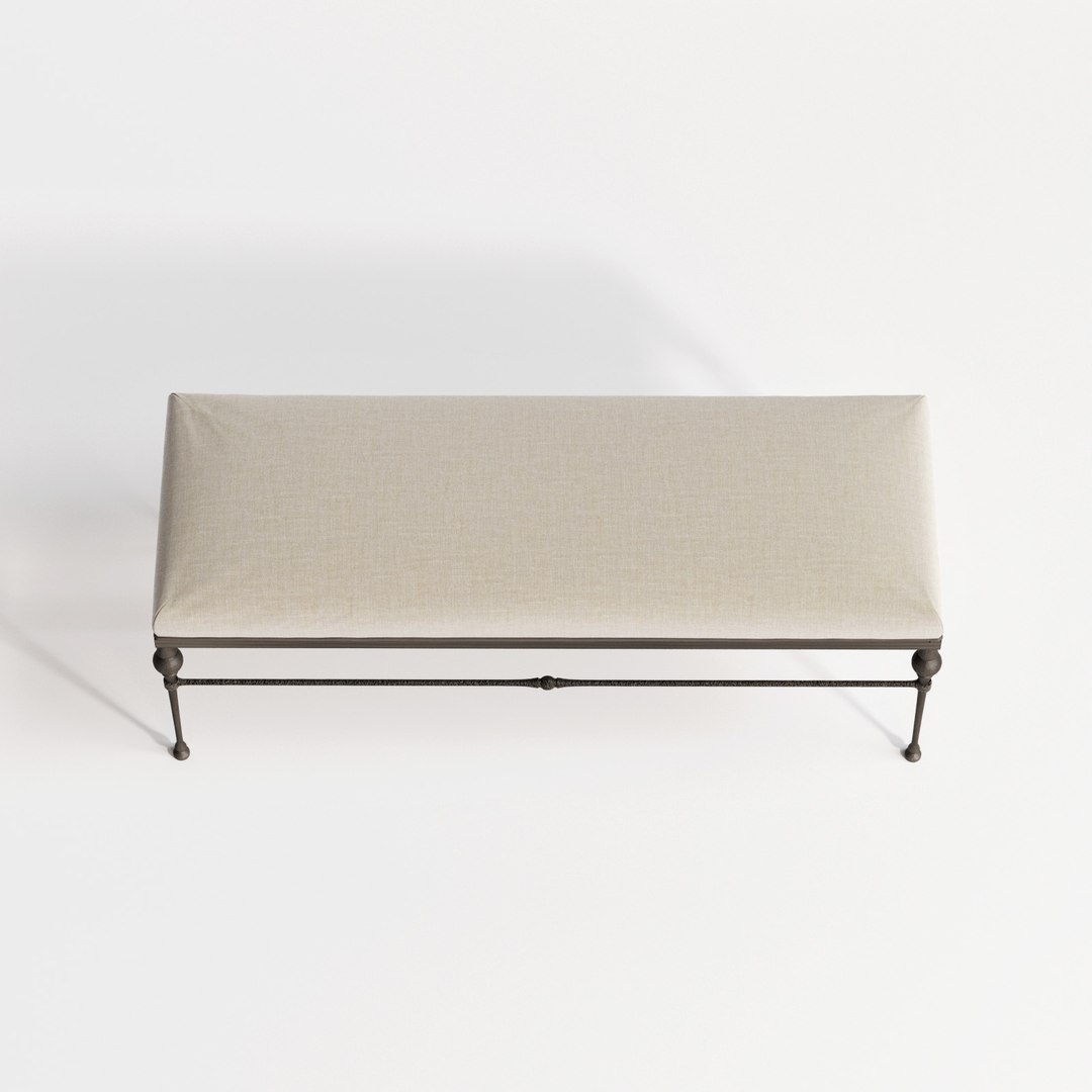 3d Model Bernhardt Tristan Bench