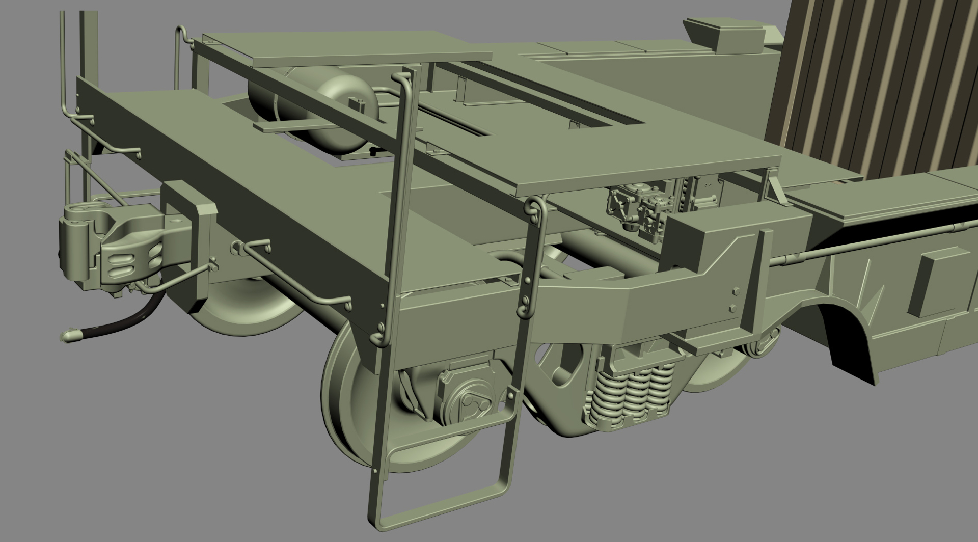 3D double stack car s615 model - TurboSquid 1441300