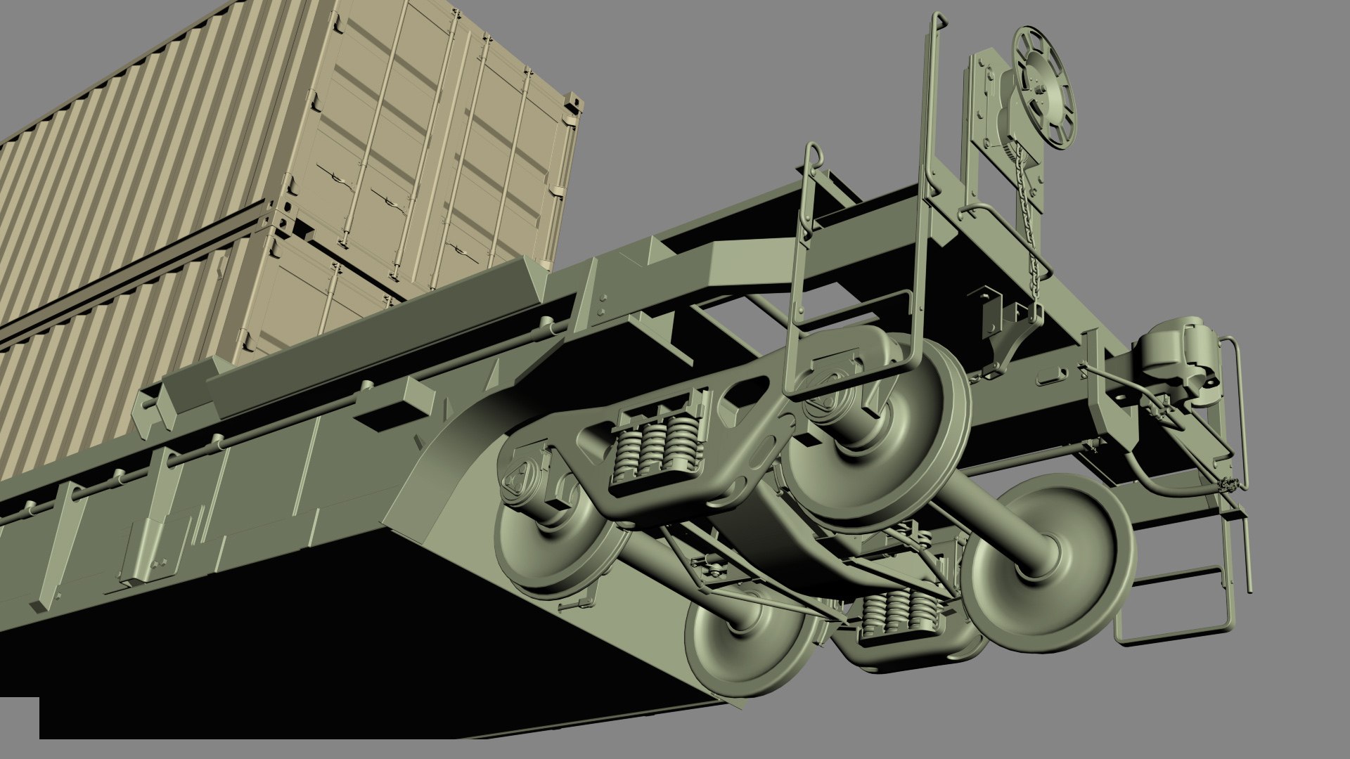 3D double stack car s615 model - TurboSquid 1441300
